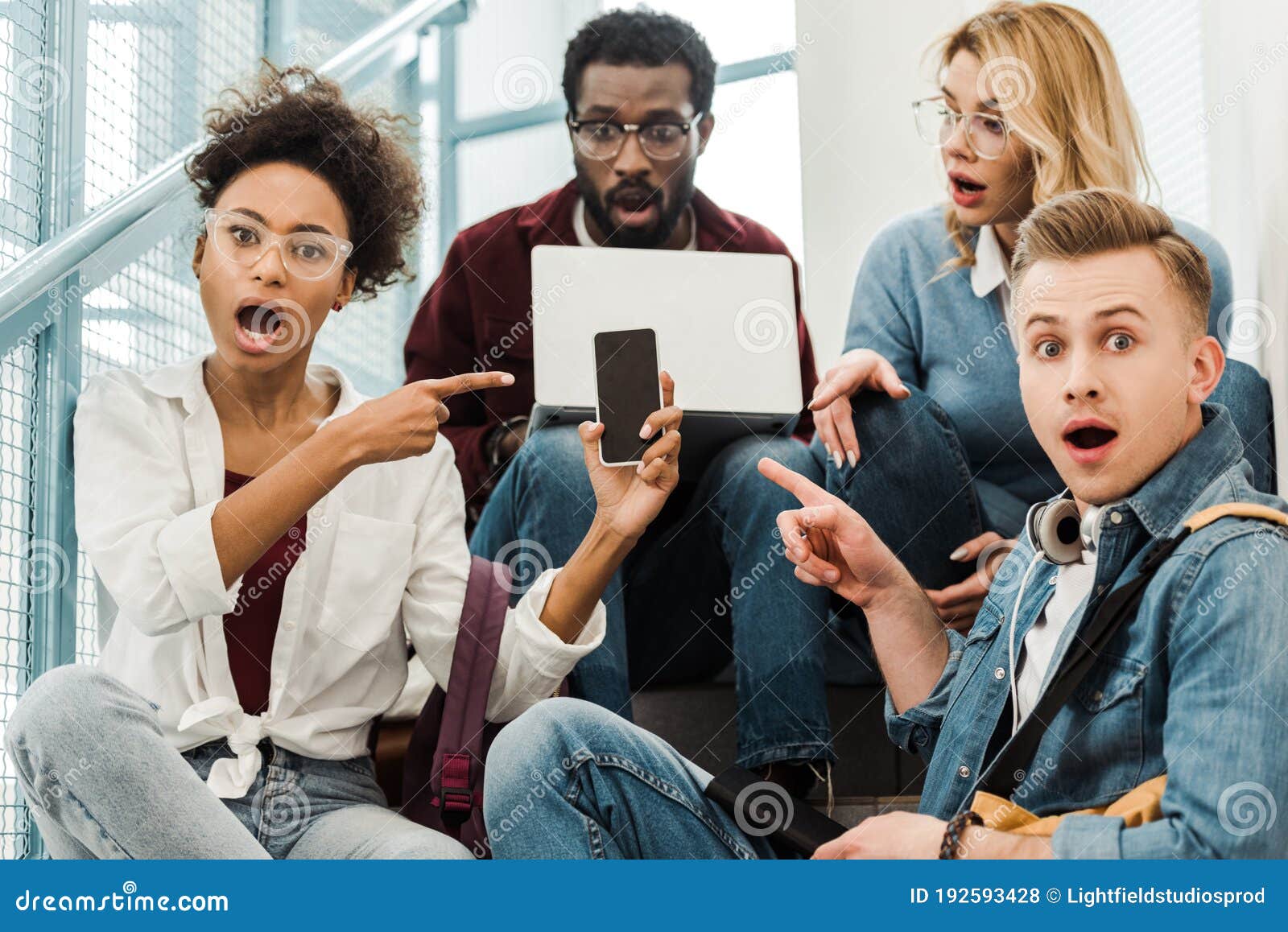 Shocked Group Of People