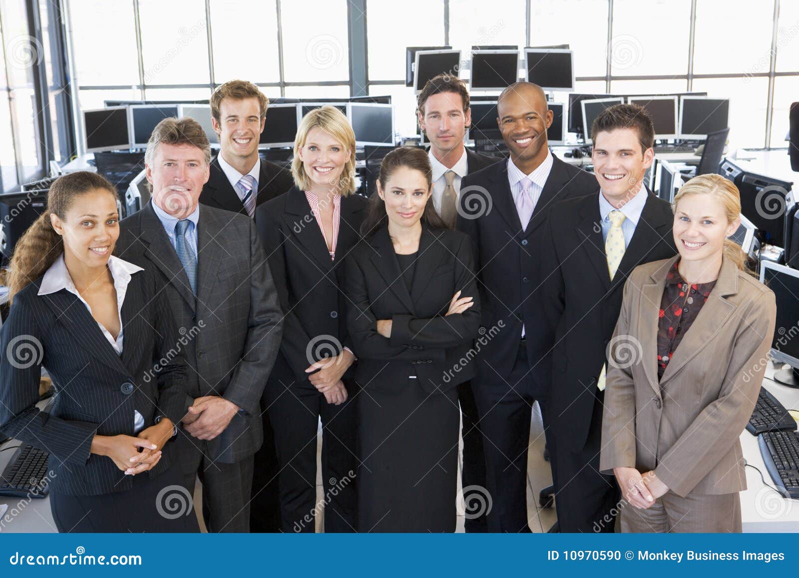 Group Shot of Stock Traders Stock Photo - Image of portrait, employees ...