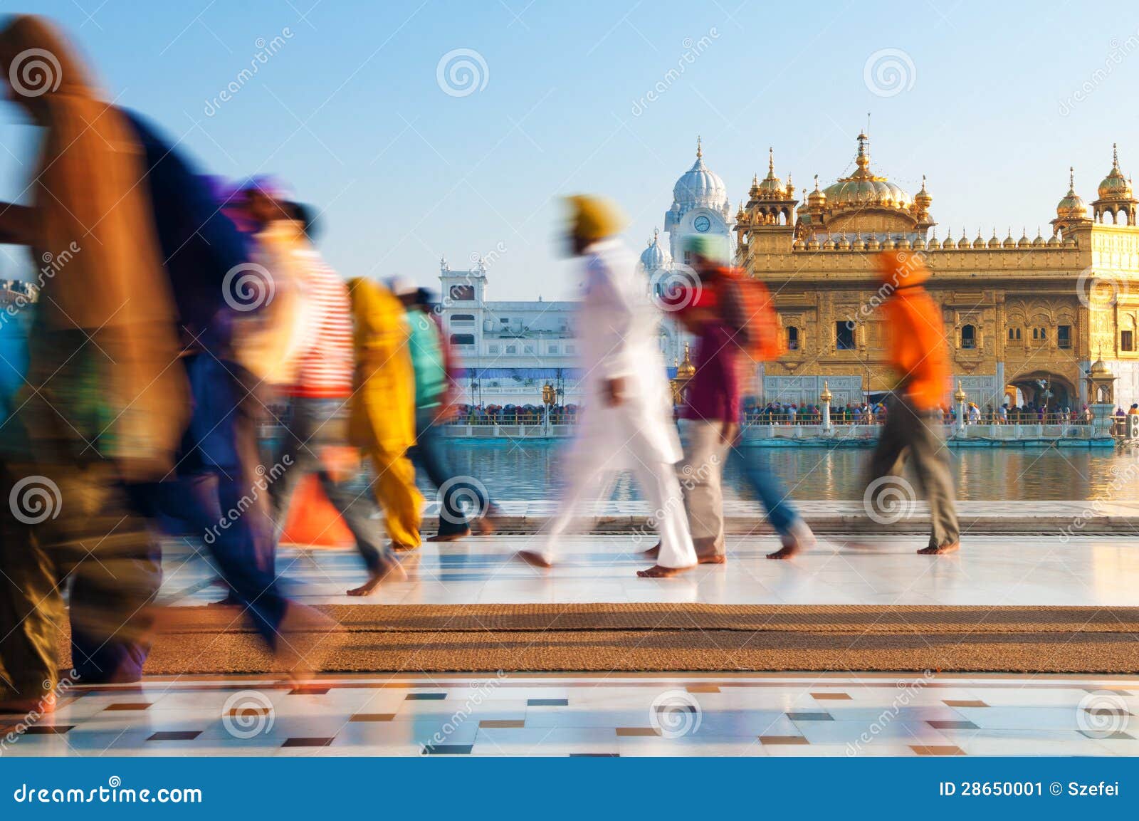 Group of Sikh Pilgrims Walking by the Golden Temple Editorial Photo ...