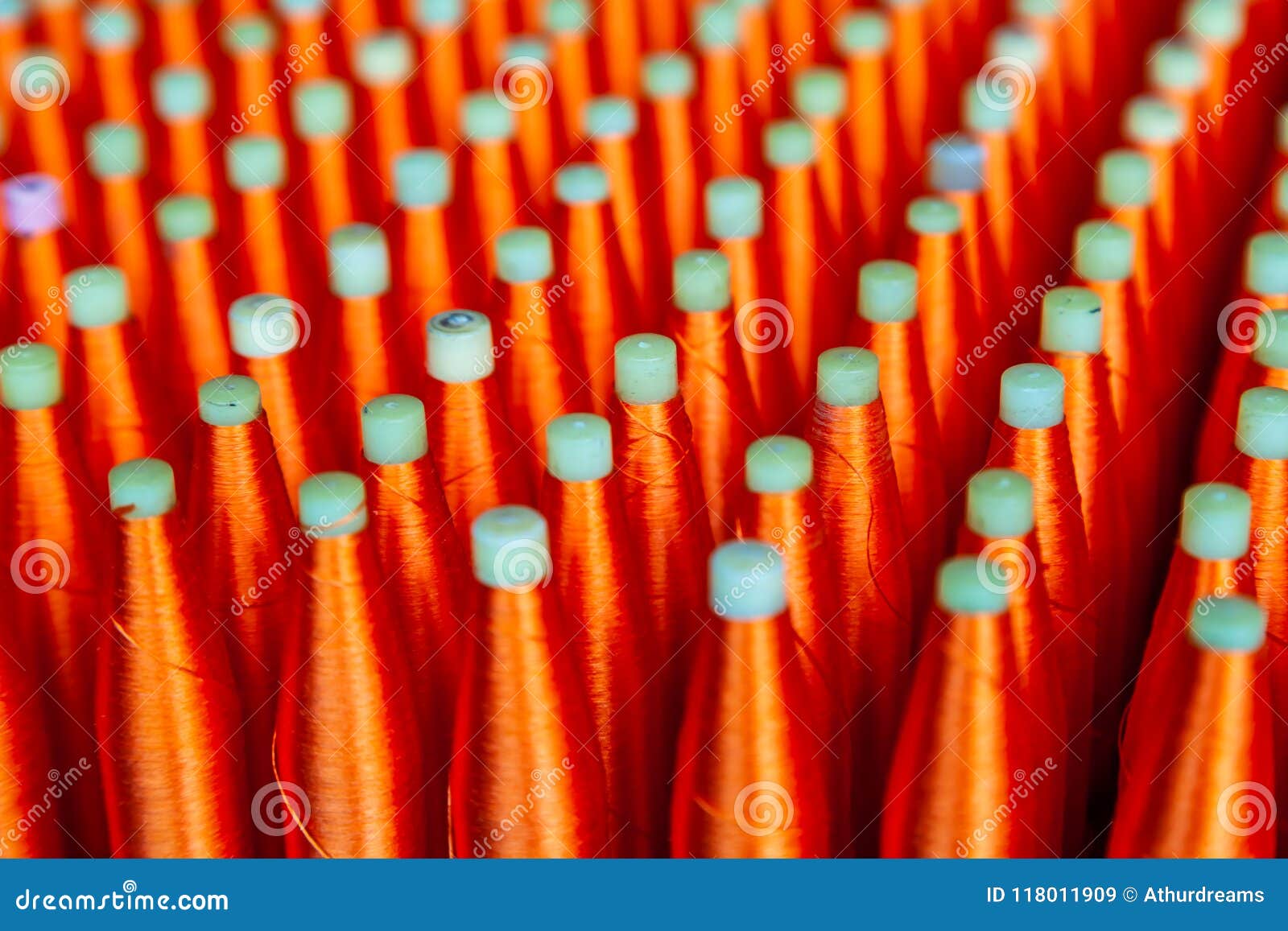 Group of Silk Spools with Red Silk Thread Yarn for Weaving Machine To ...