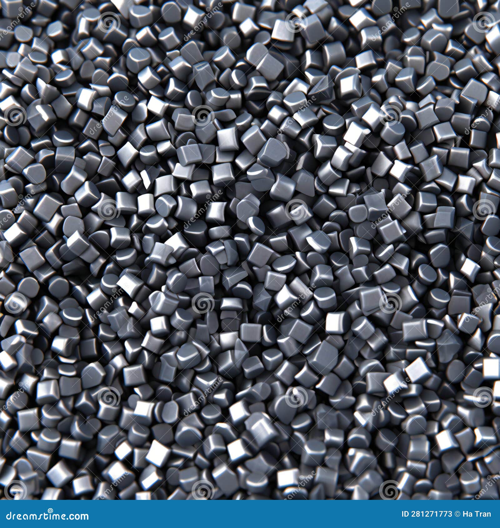 A Group of Silver Metal Studs in a Pile Stock Illustration ...