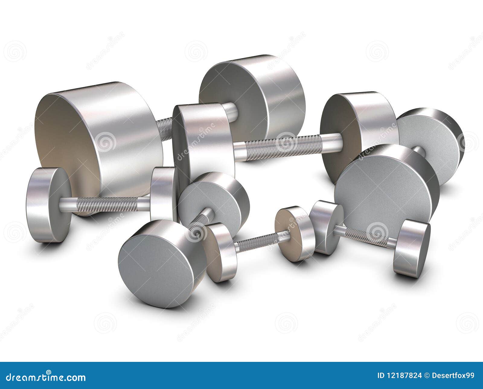 Group of silver weights stock illustration. Illustration of strong ...