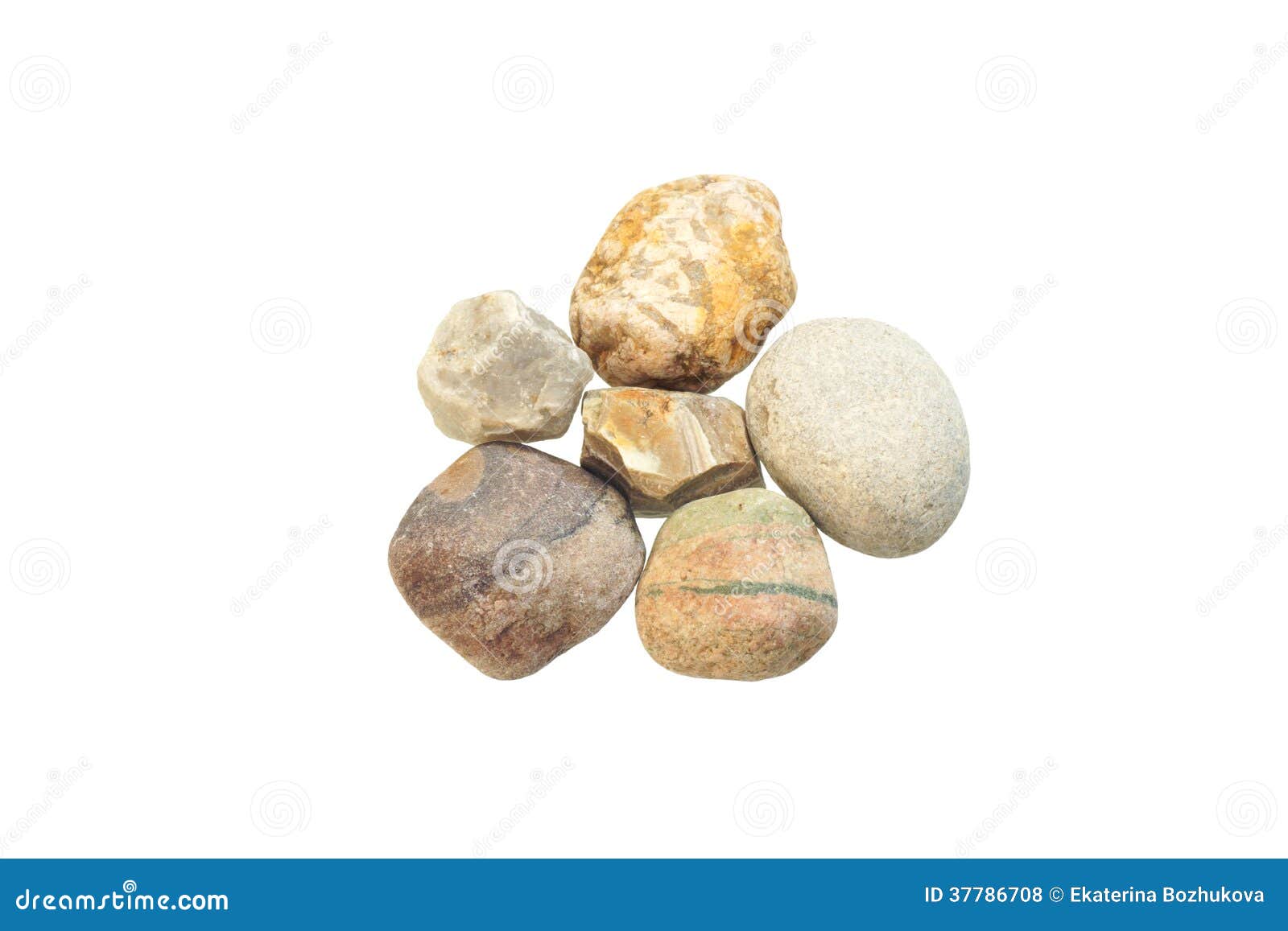 A group of six stones. stock photo. Image of gray, pebble - 37786708