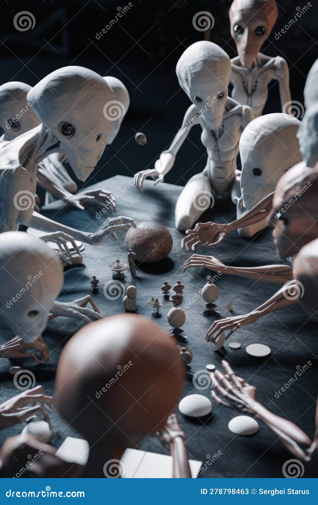 A Group of Skeletons Playing a Game of Chess. Generative AI Image ...