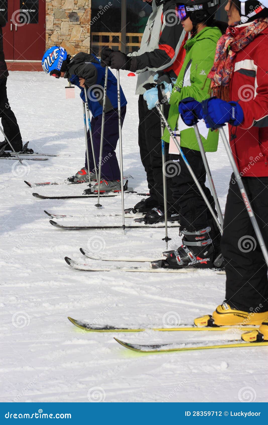 Ski Lesson editorial photography. Image of adventure - 28359712