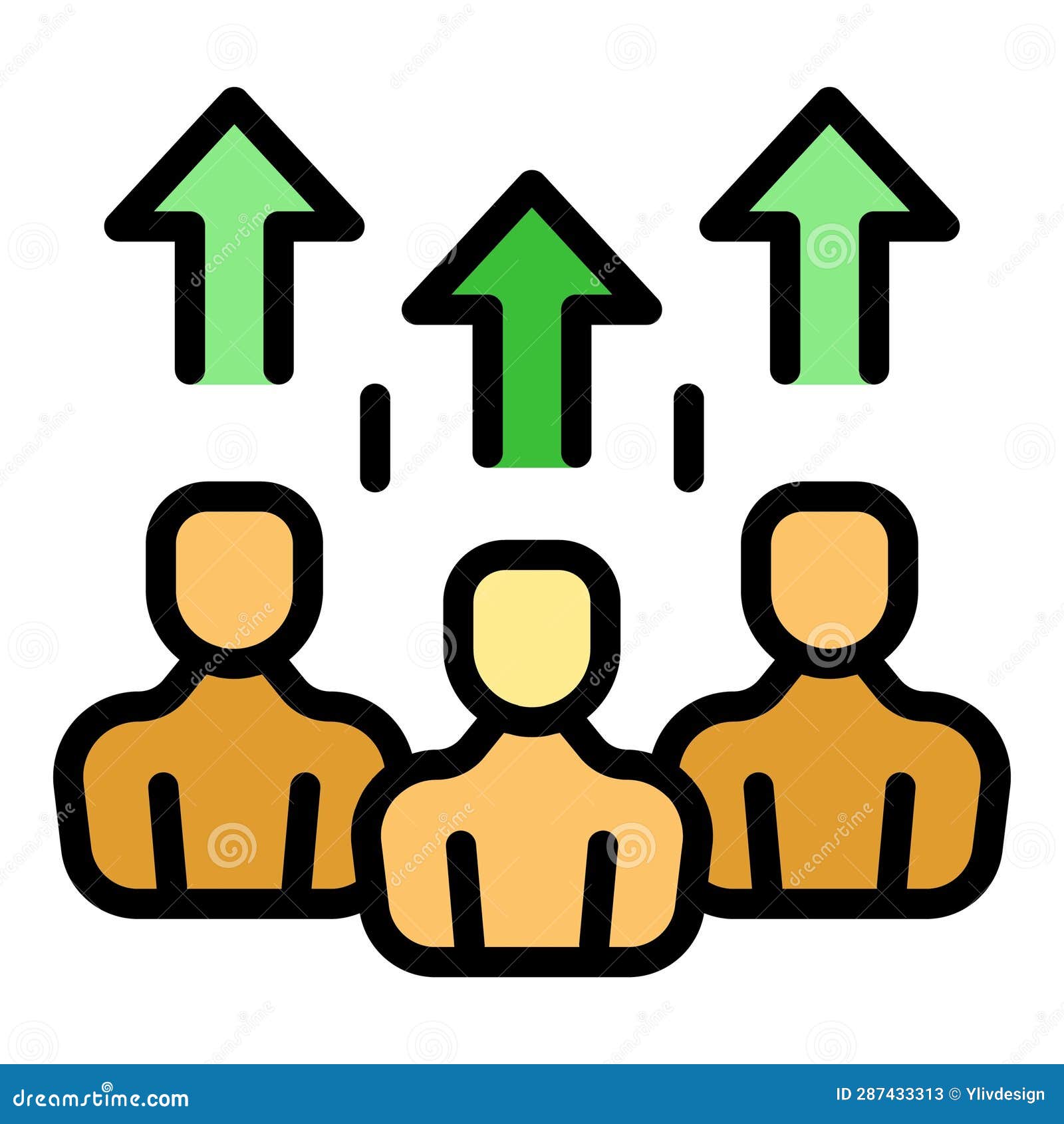 Group Skill Level Icon Vector Flat Stock Vector - Illustration of icon ...