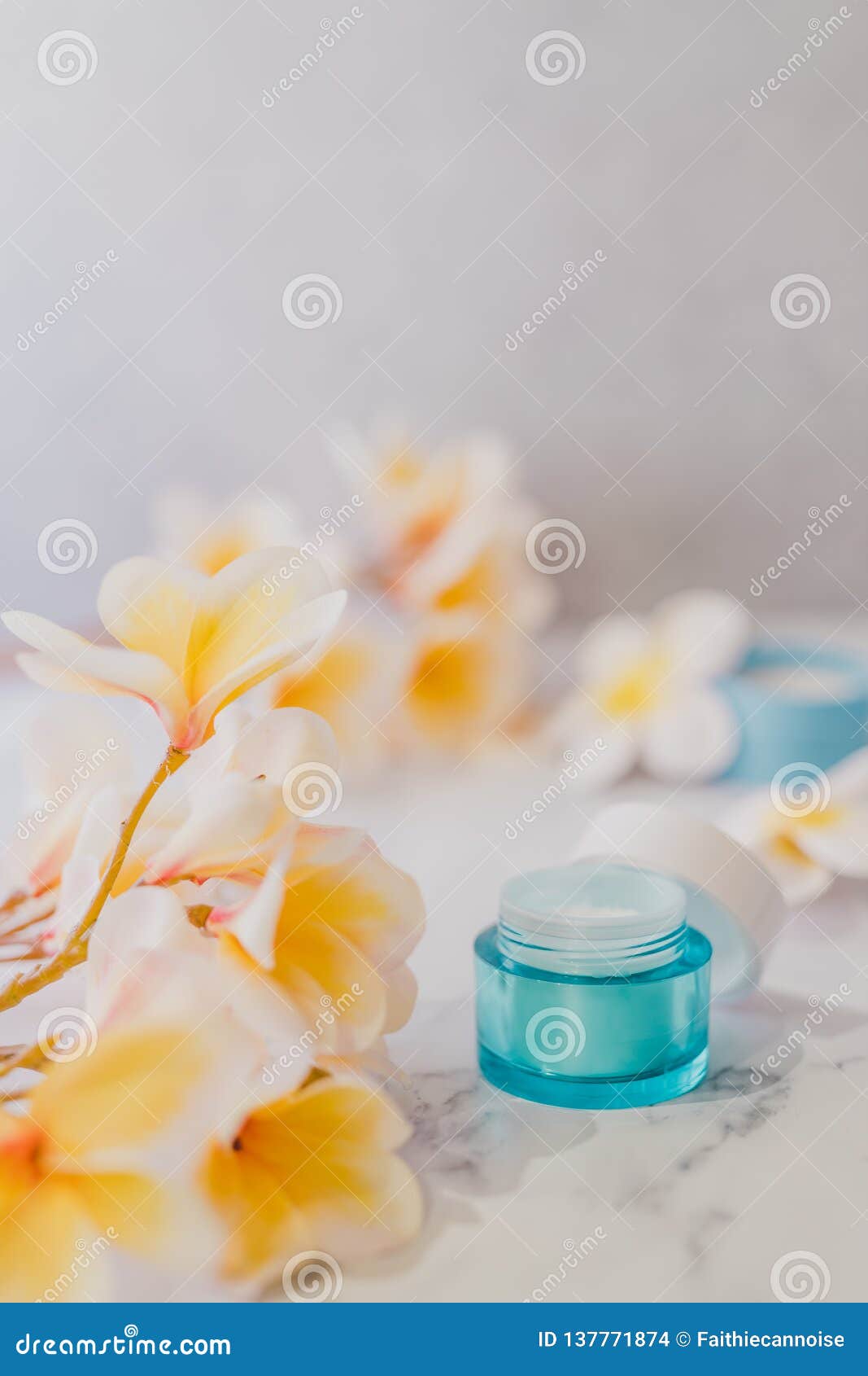Group Of Skincare Products Including Moisturiser And Scrub Pots On