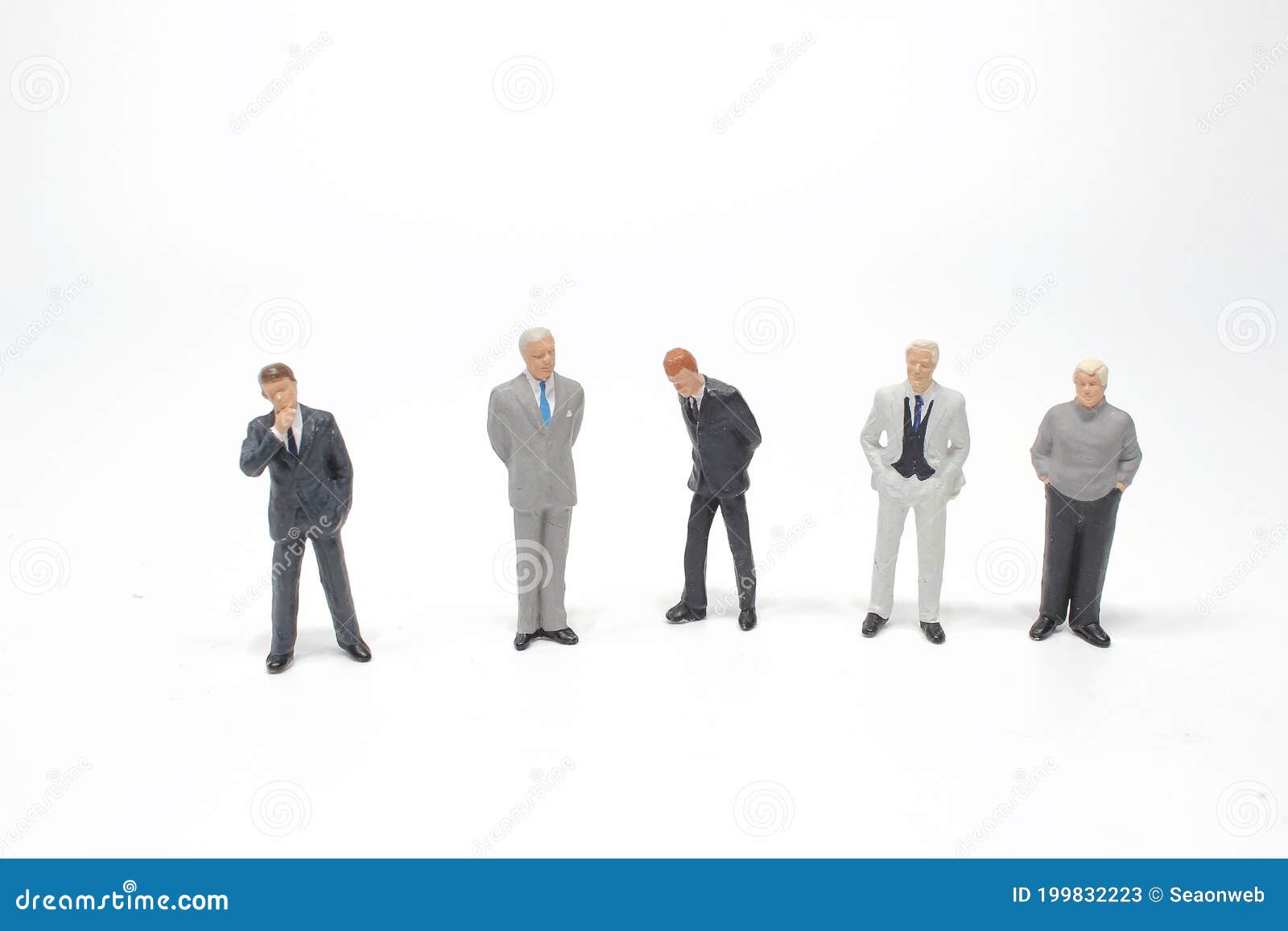 The Group of the Small Business Figure Stock Image - Image of ...