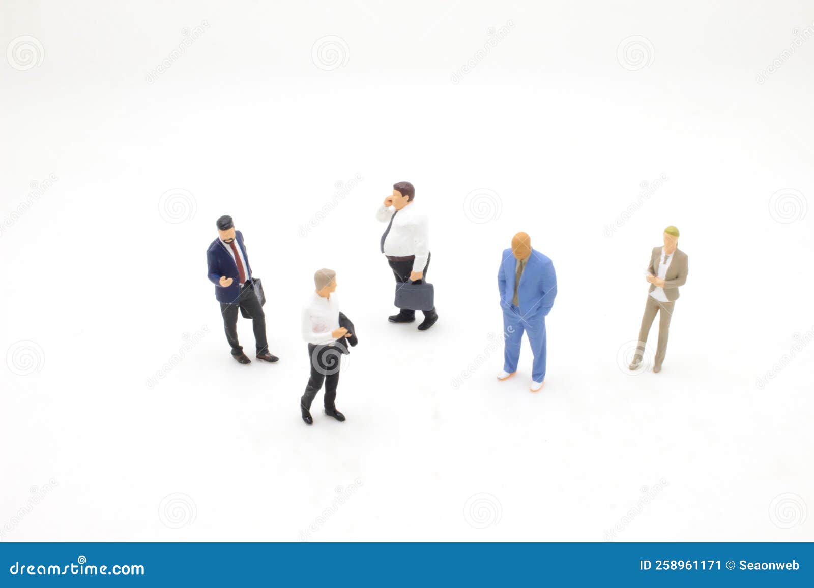 A Group of the Small Business Figure Stock Image - Image of executive ...