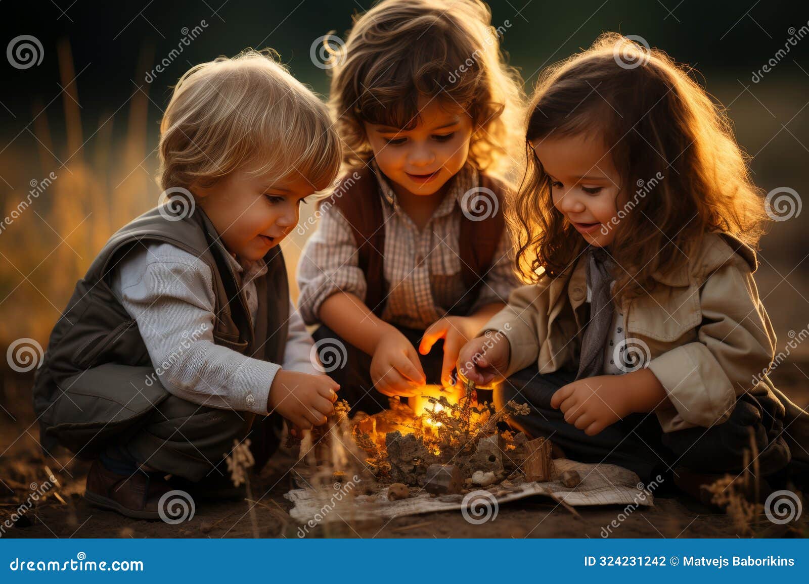 Group of Small Children Joyfully Engaged in Playful Activities for ...