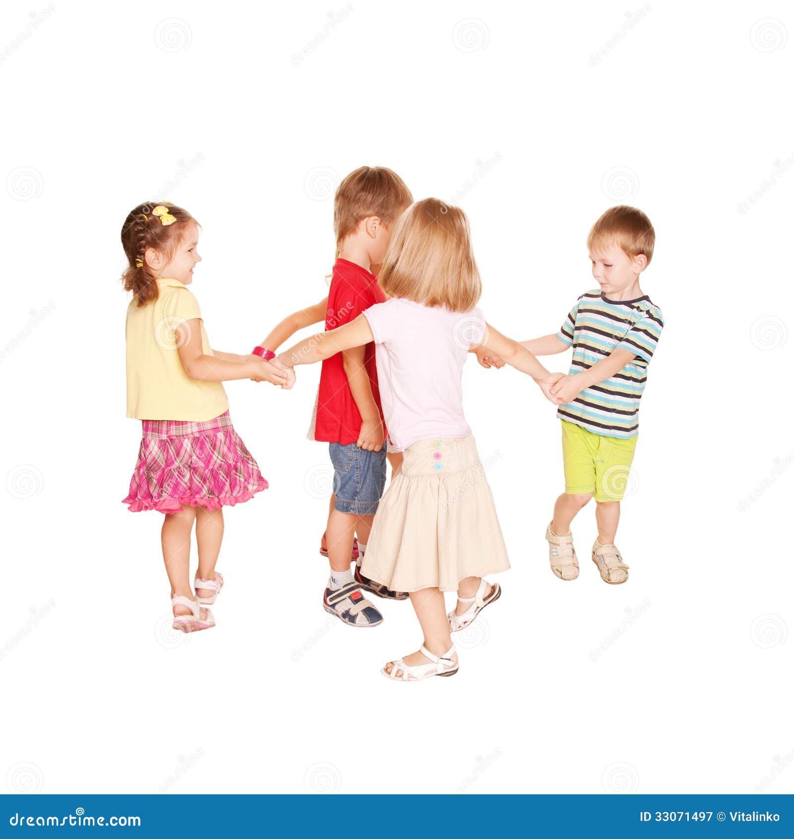 Group of Small Kids Dancing, Having Fun. Stock Image - Image of ...