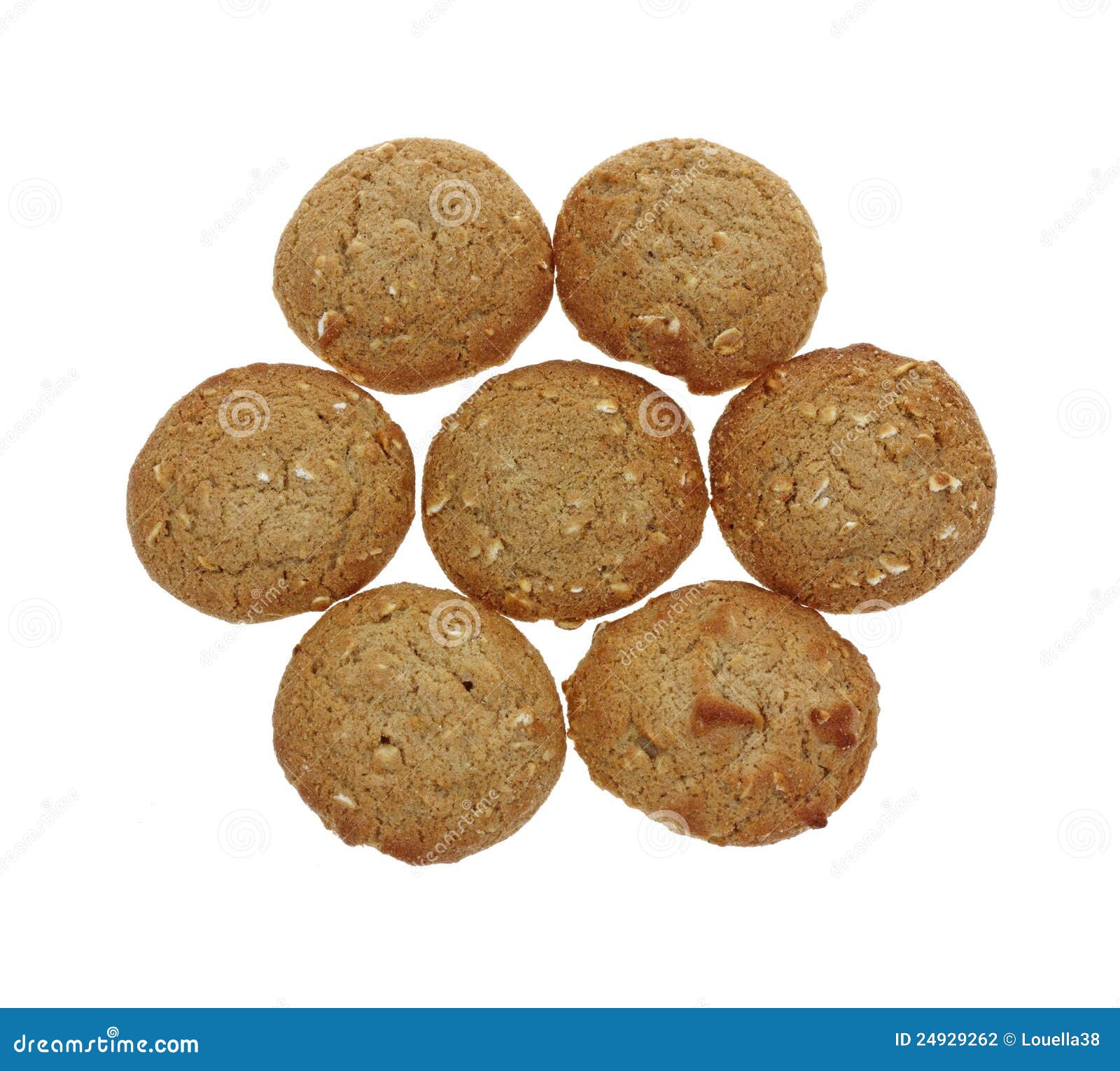 Group Small Oatmeal Cookies Stock Photo - Image of oats, snack: 24929262