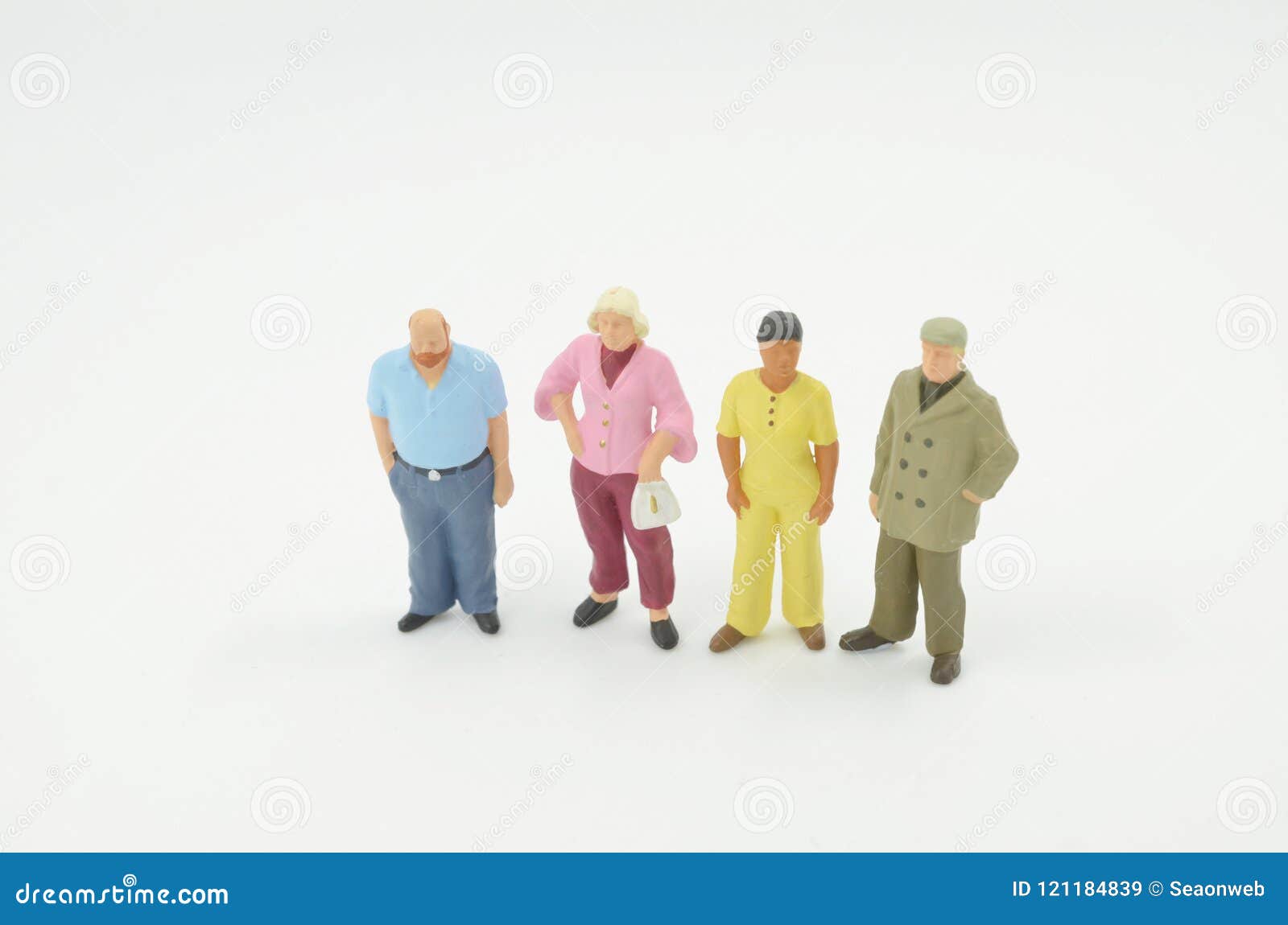 The Group of the Small People Figure Stock Image - Image of plan ...