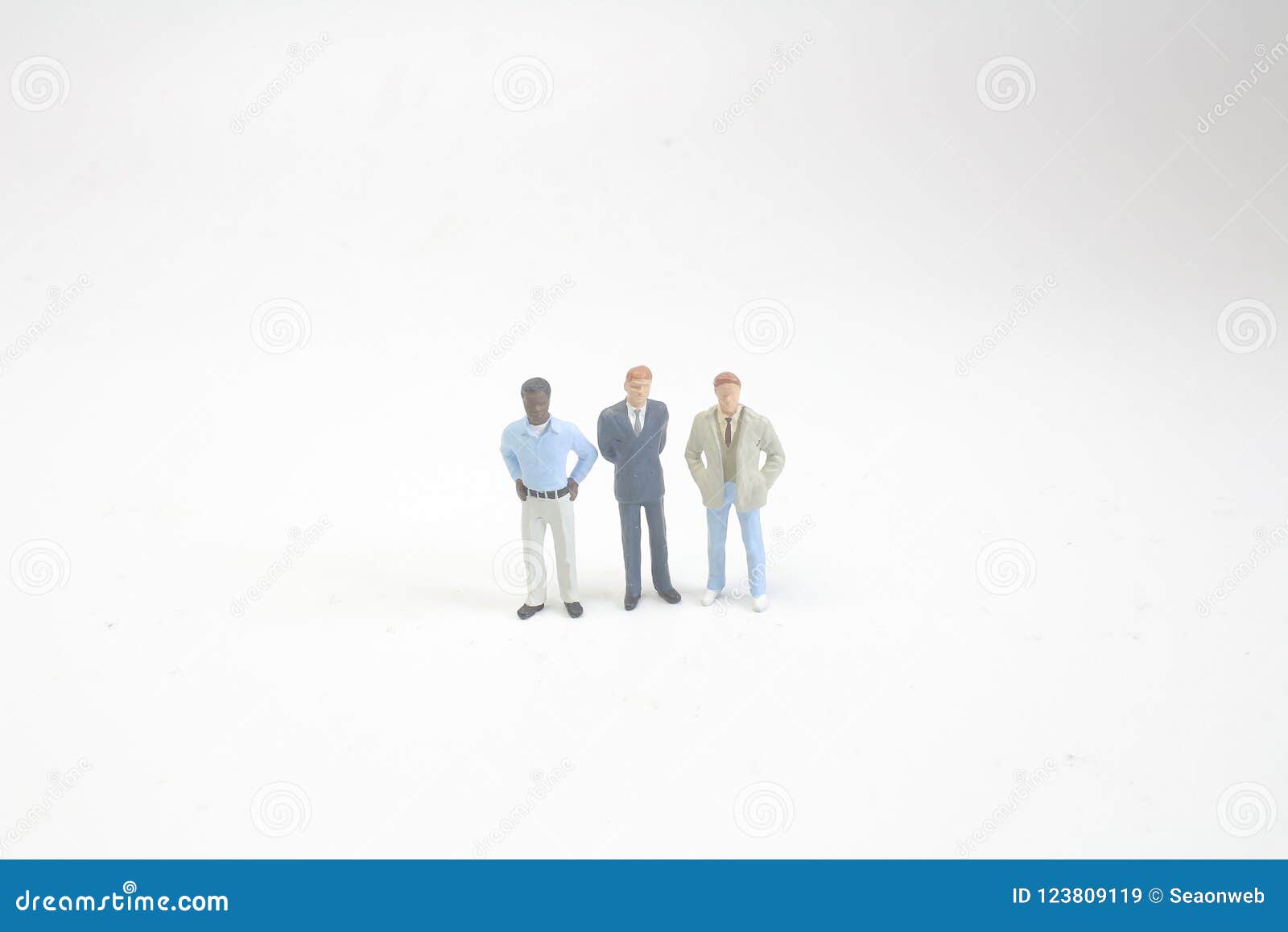 A Group of the Small People Figure Stock Image - Image of plan, contest ...
