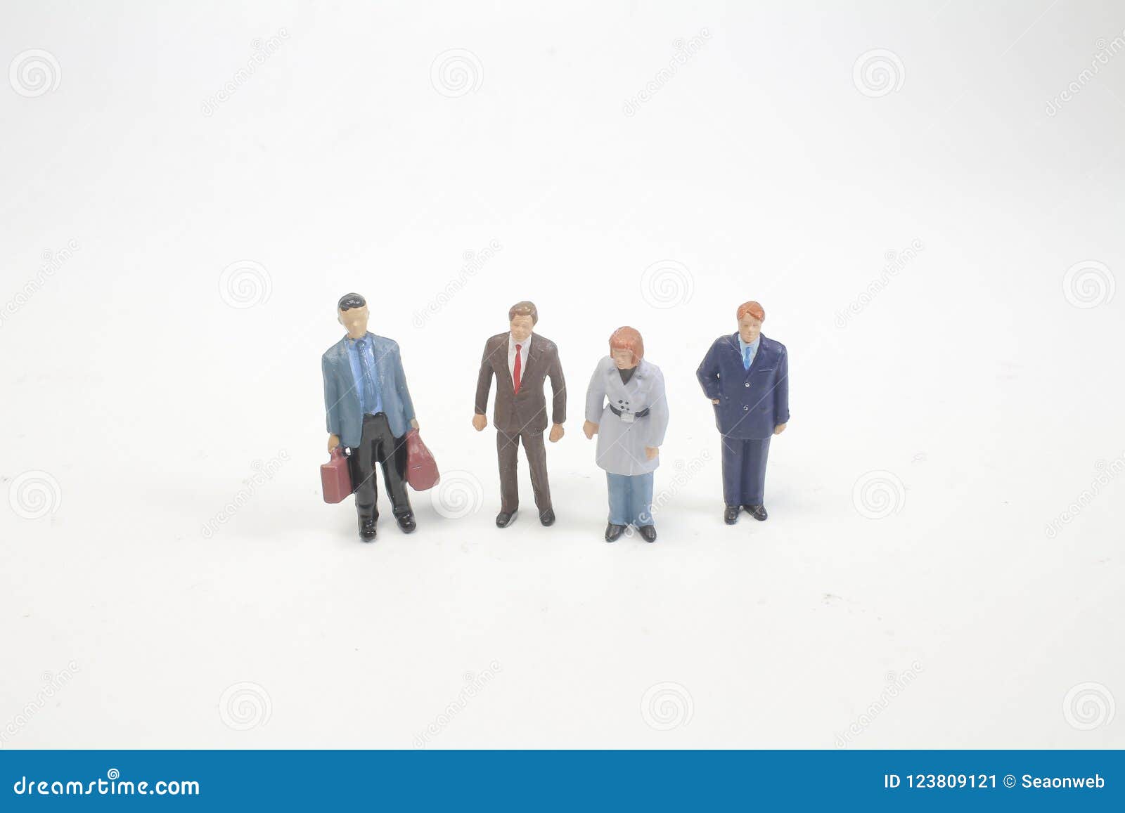 The Group of the Small People Figure Stock Image - Image of businessman ...