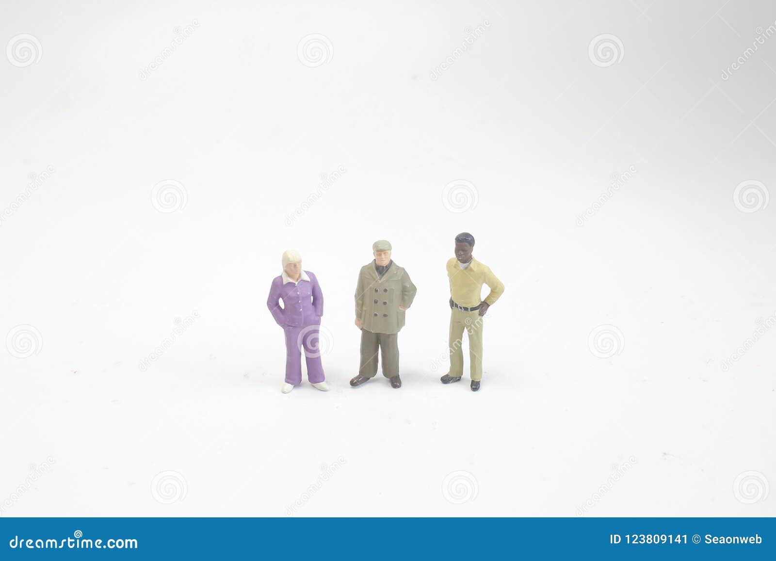 A Group of the Small People Figure Stock Image - Image of achievement ...