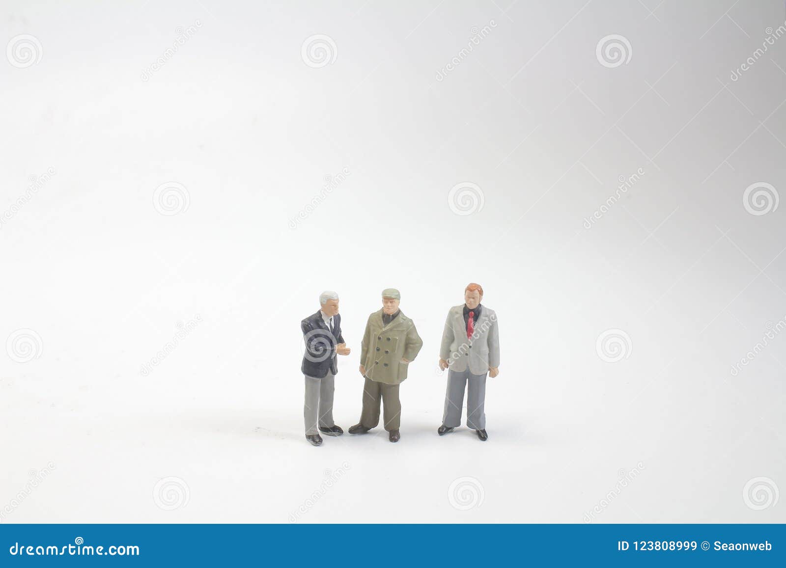 The Group of the Small People Figure Stock Image - Image of deal, macro ...