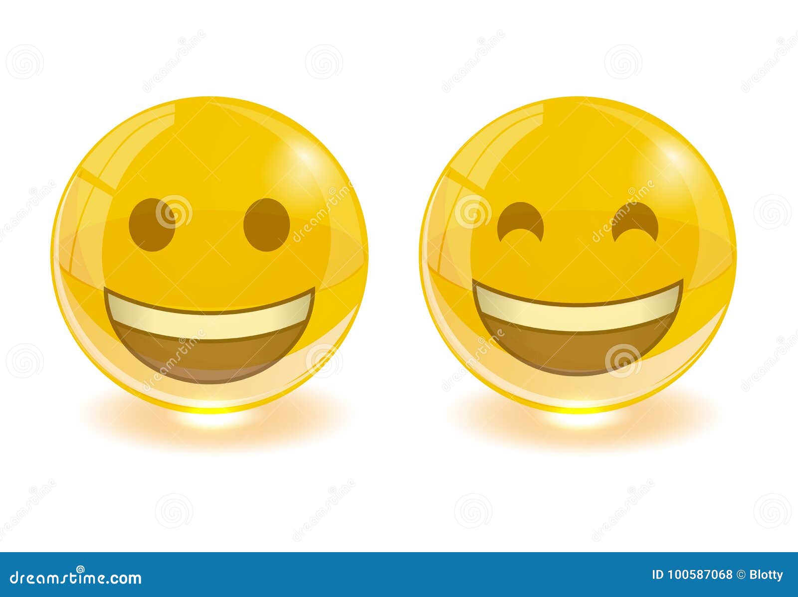 Group Of Smiley Emoticons, Emoji, Vector Illustration. | CartoonDealer ...