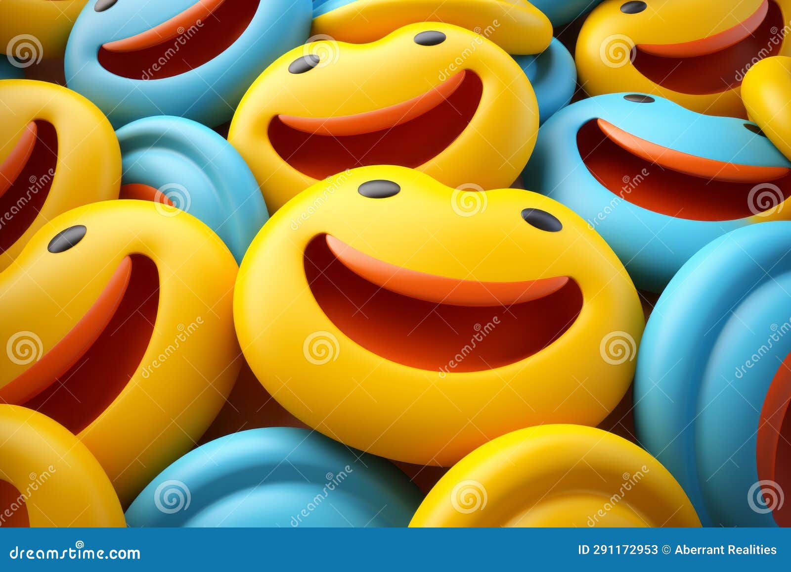A Group of Smiley Faces are Arranged in a Circle Stock Illustration ...