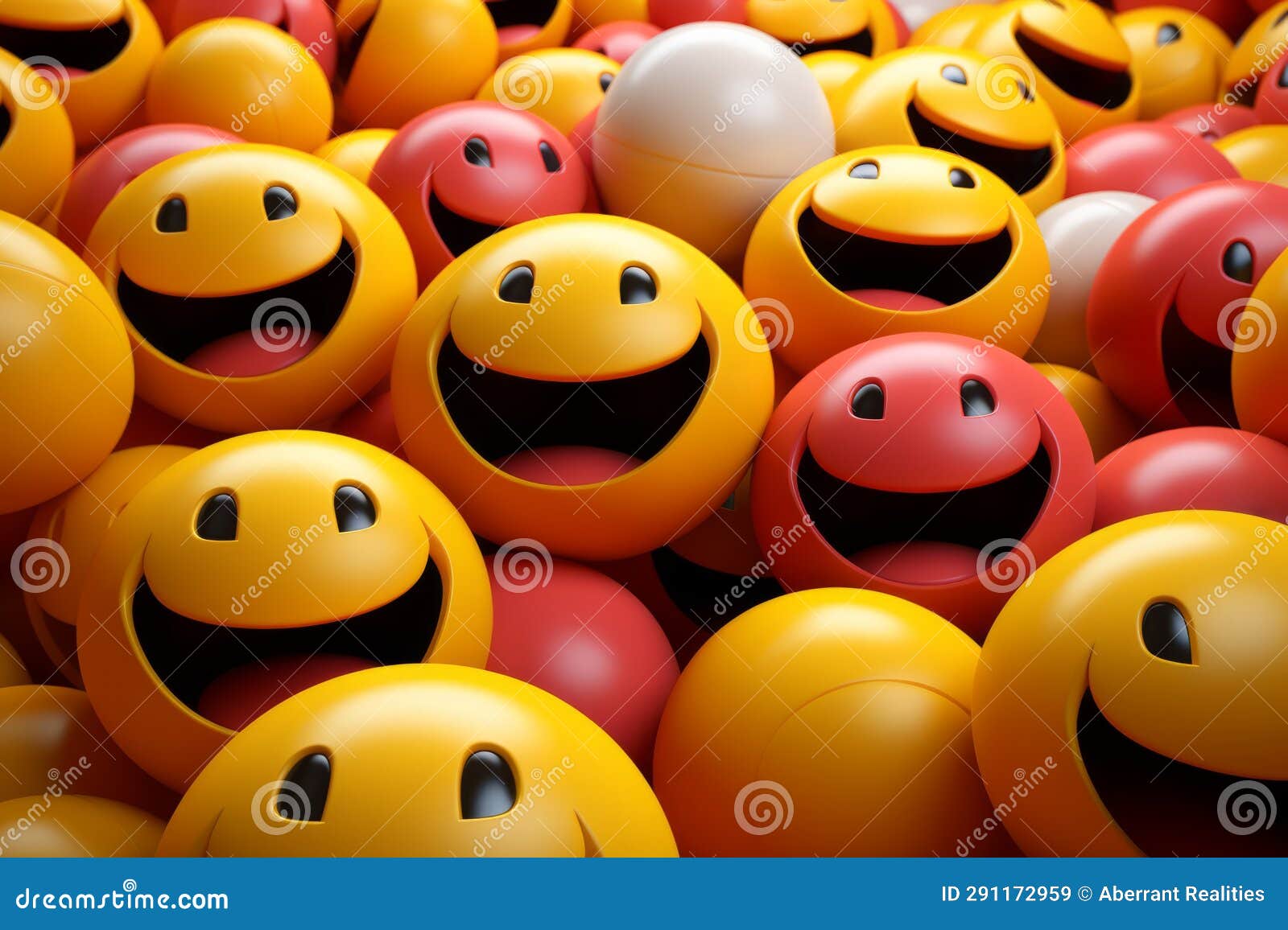 A Group of Smiley Faces are Surrounded by Other Smiley Faces Stock ...