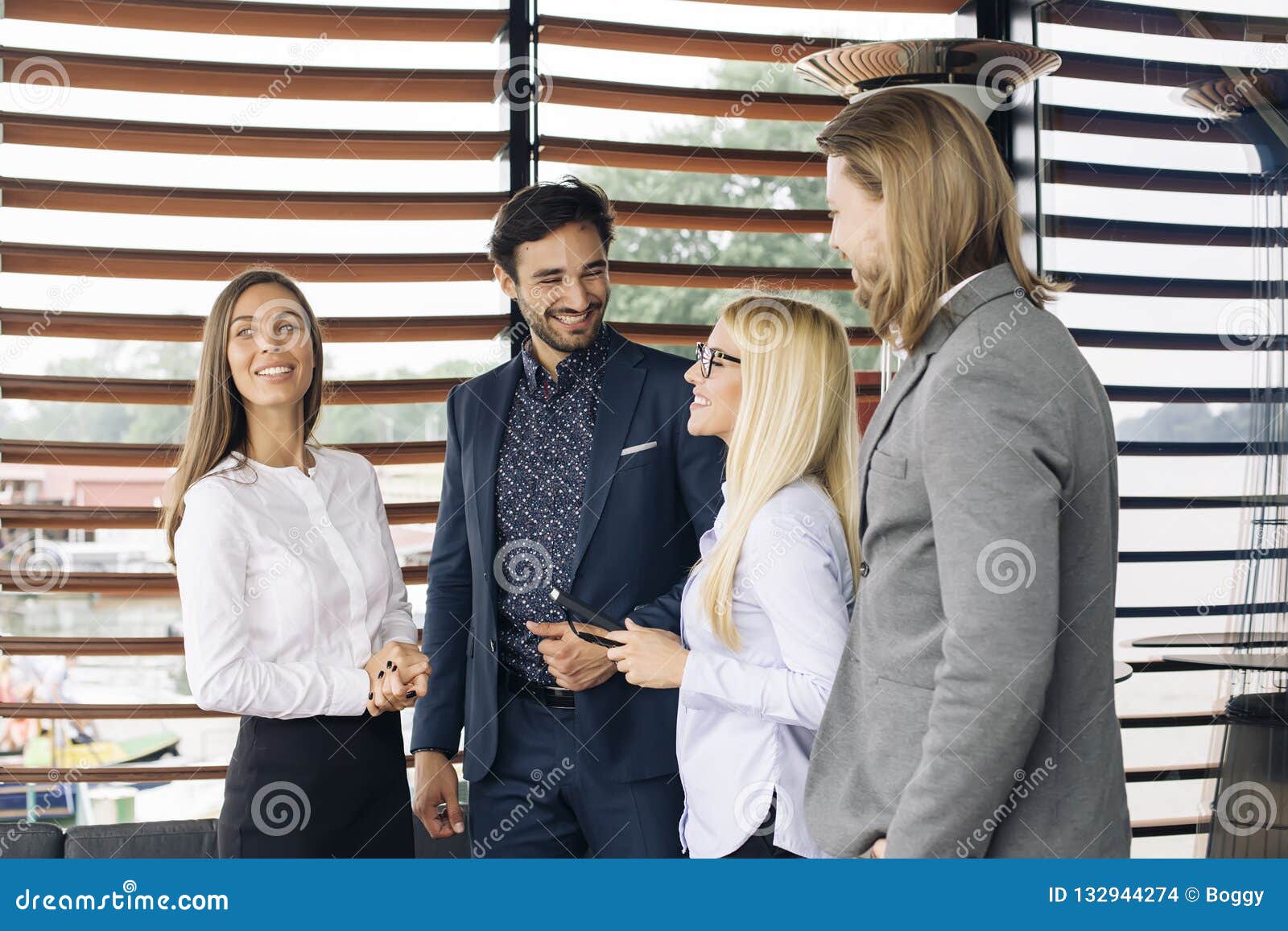 Group of Smiling Business People Stock Photo - Image of executive ...