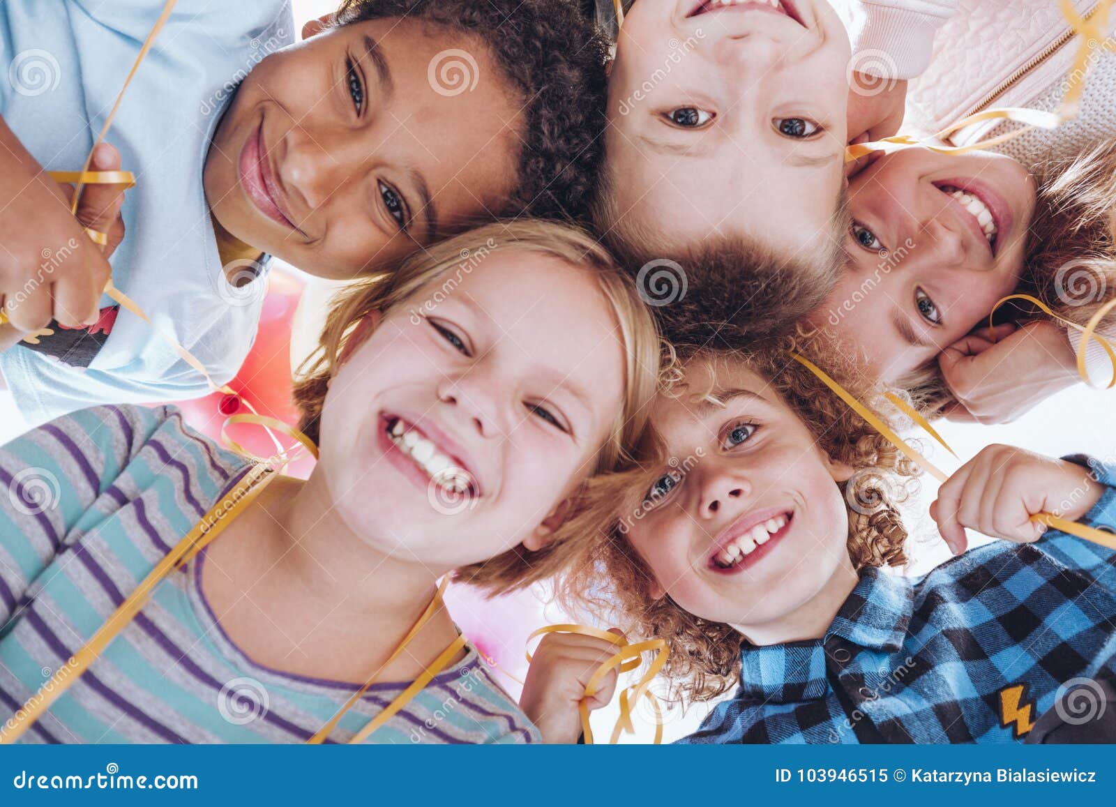 Group of smiling children stock image. Image of laughter - 103946515