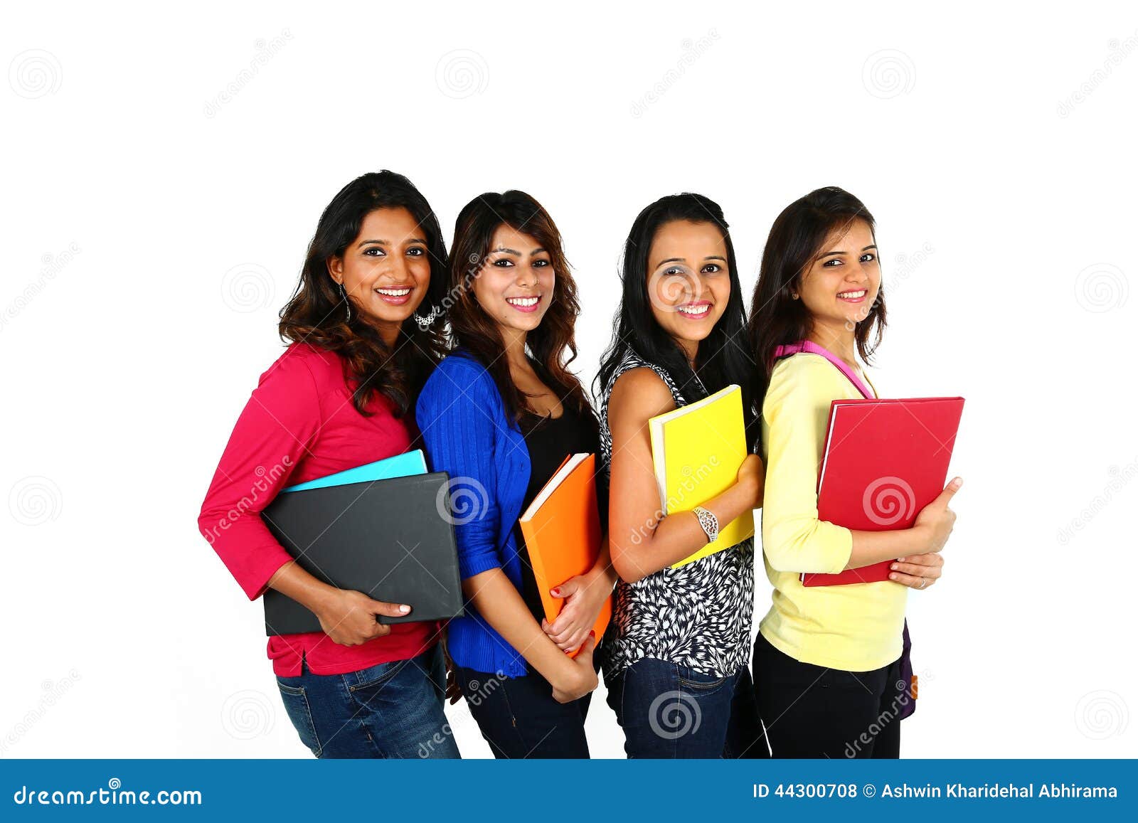 Group of Smiling Female Students. Stock Photo - Image of happy, adults ...