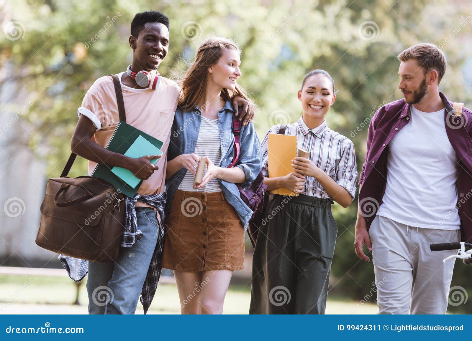 Multicultural students stock image. Image of smiling - 99424311