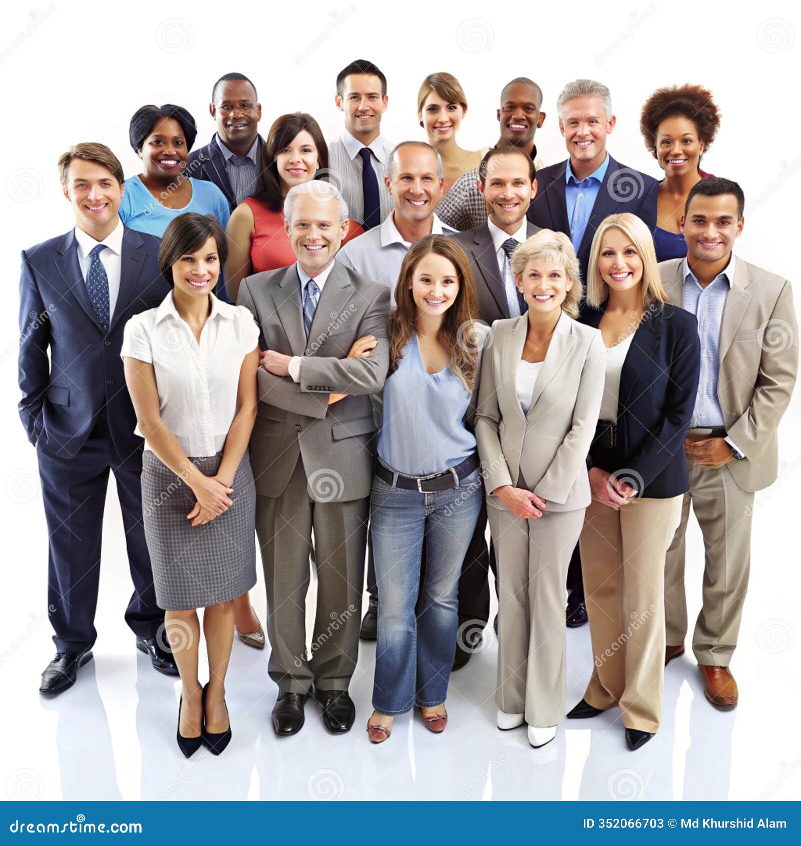 Group of Smiling Professionals Showcasing Diversity, Cooperation, and ...