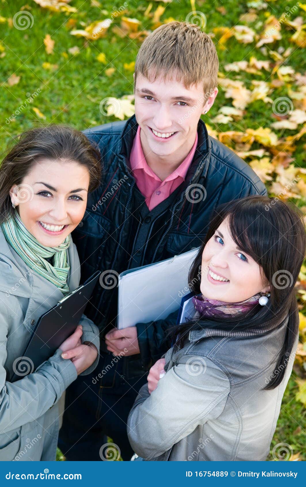 Group of Smiling Young Students Stock Image - Image of laughing ...