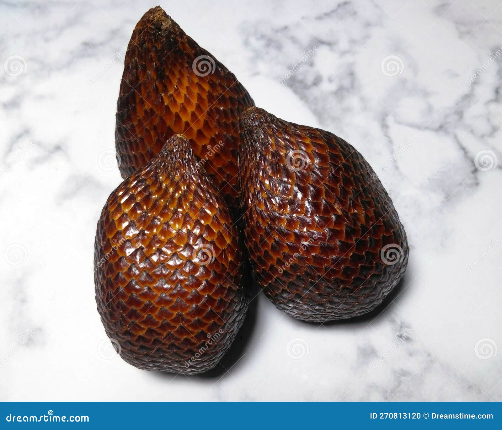 Group of Snake Fruits on the Table Stock Photo - Image of dessert ...
