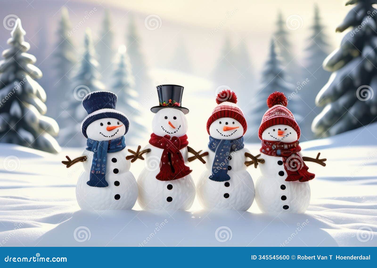 A Group of Snowman at 17-11-2024 Stock Photo - Image of cheerful ...