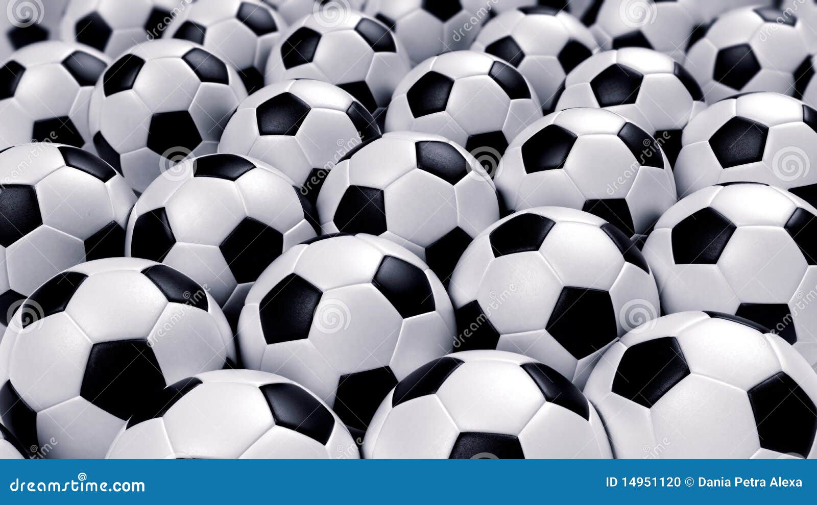 Group of soccer balls stock illustration. Illustration of hexagon ...