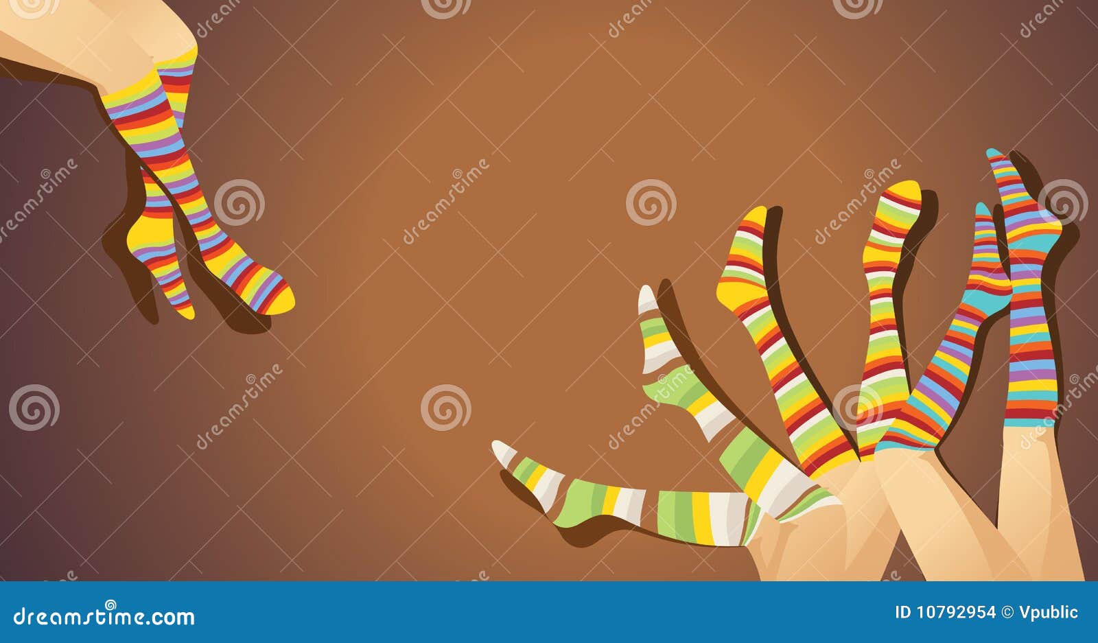 Group Sock stock vector. Illustration of color, striped - 10792954