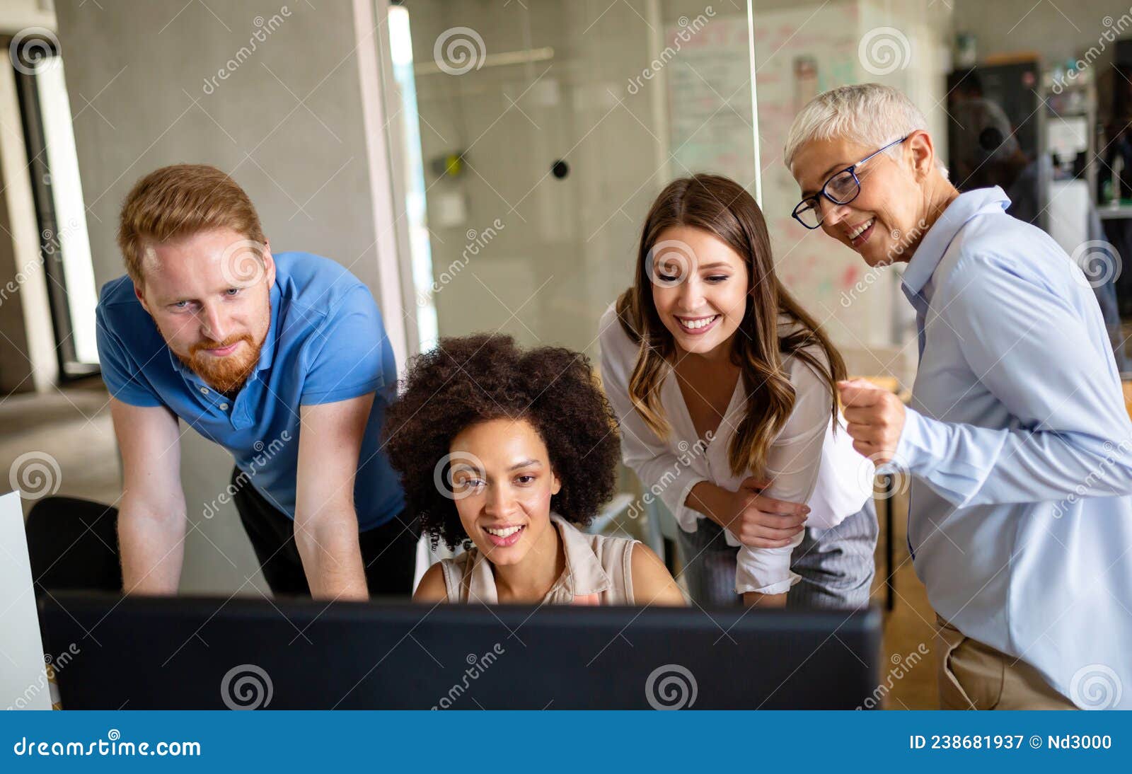 Group of Software Engineers Working Developing Applications Together in ...