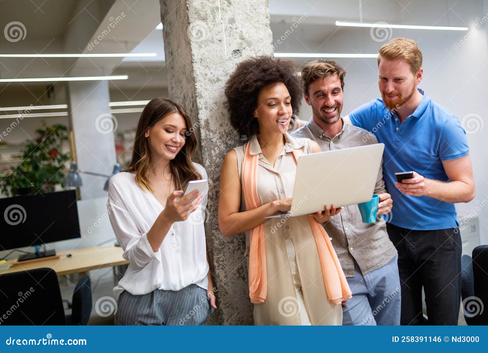 Group of Software Engineers Working Developing Applications Together in ...