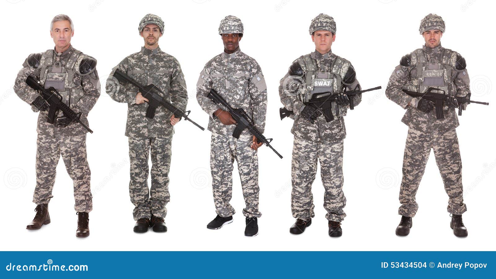 Group Of Soldier With Rifle Stock Photo - Image: 53434504