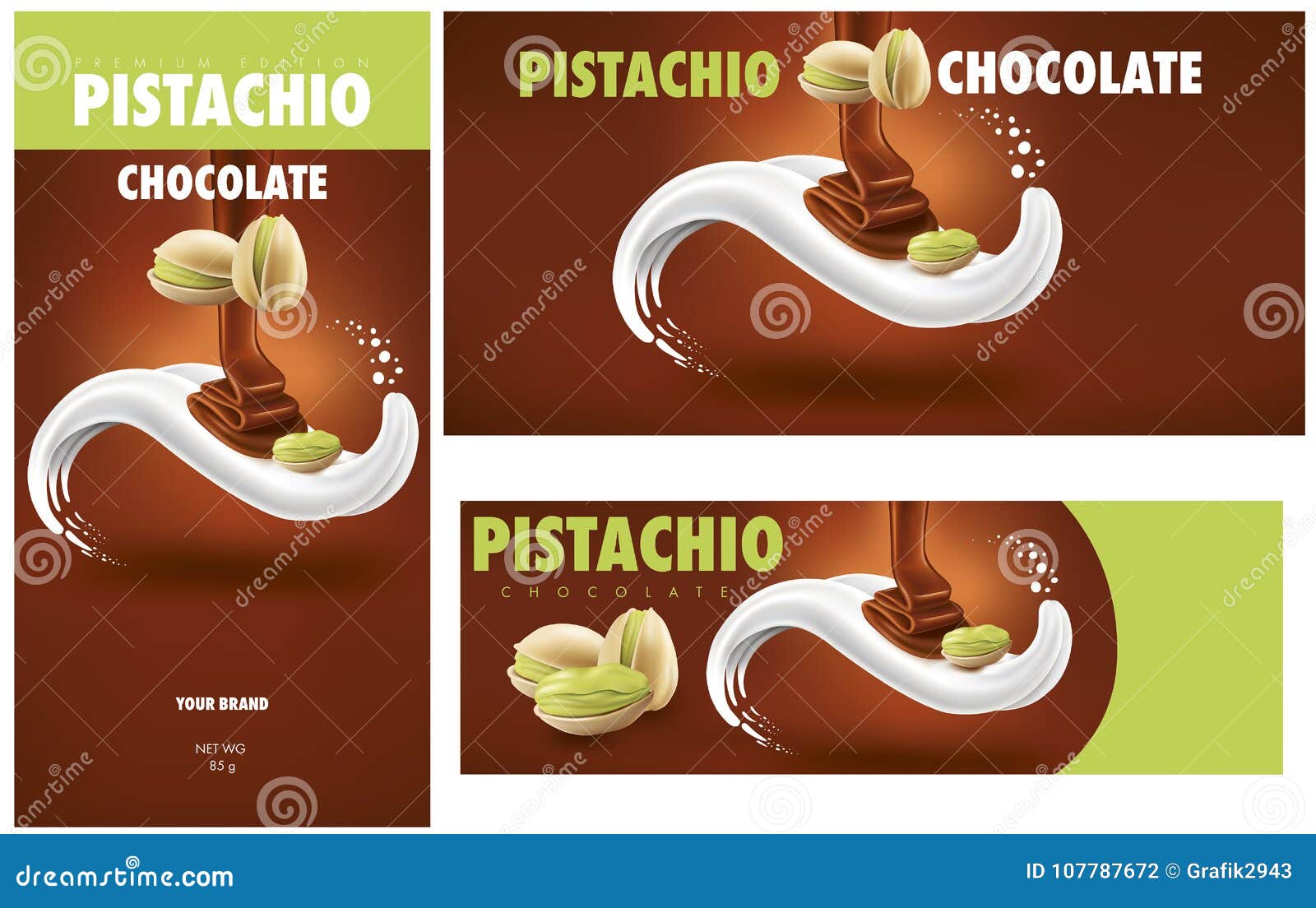 Chocolate Bar Packaging Template Design. Chocolate Branding Product ...