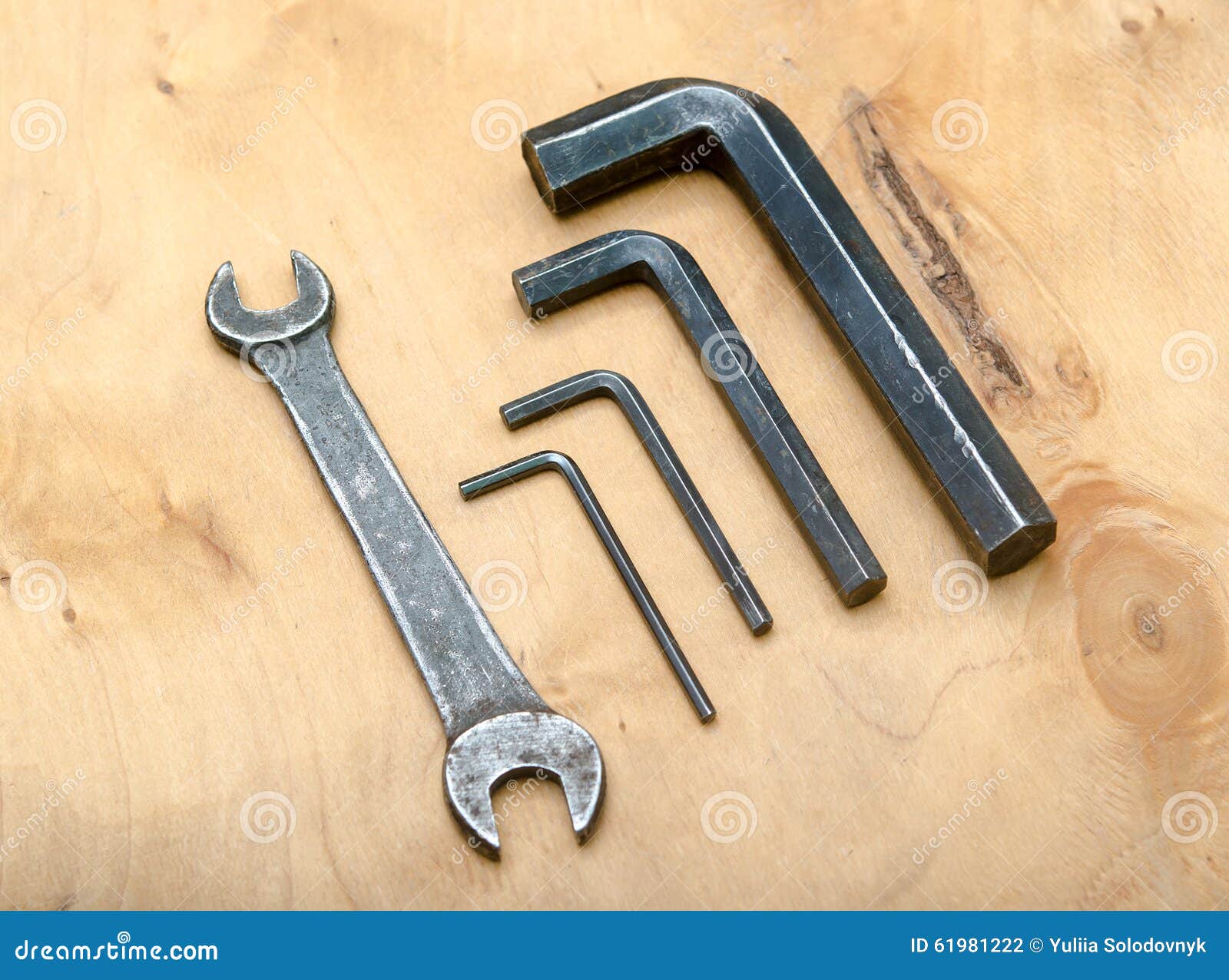 Group of spanners stock photo. Image of background, hand - 61981222