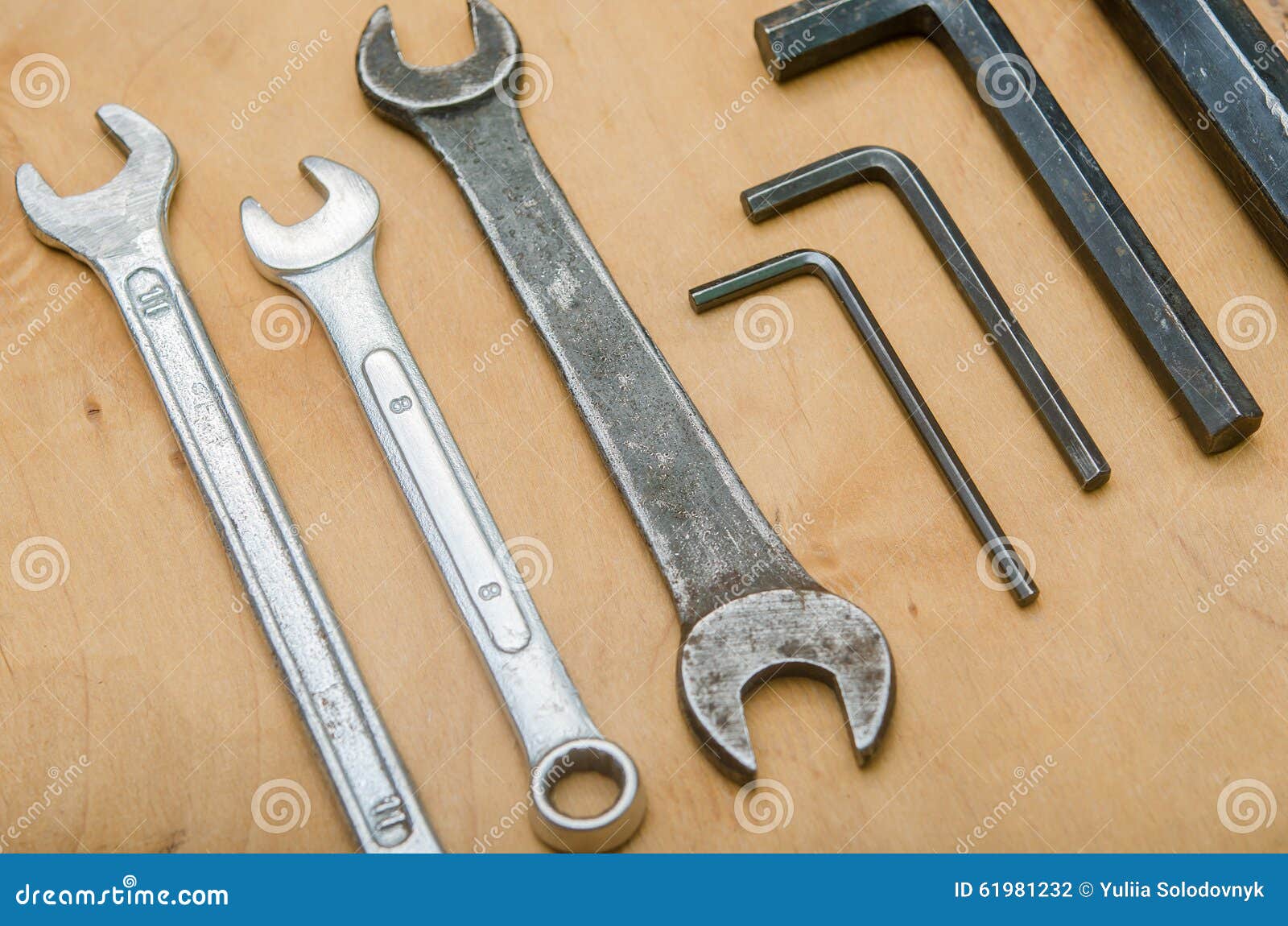 Group of spanners stock photo. Image of concepts, adjustable - 61981232