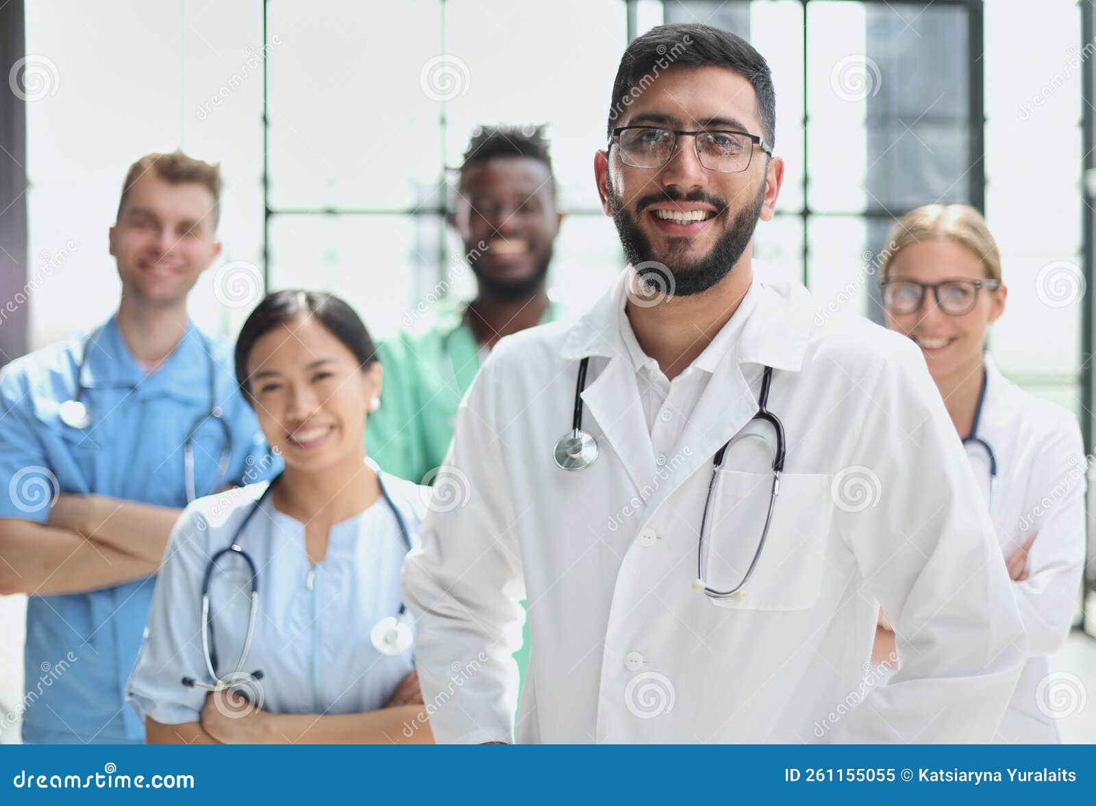 Group of Specialists in White Overalls at Advanced Training Courses ...