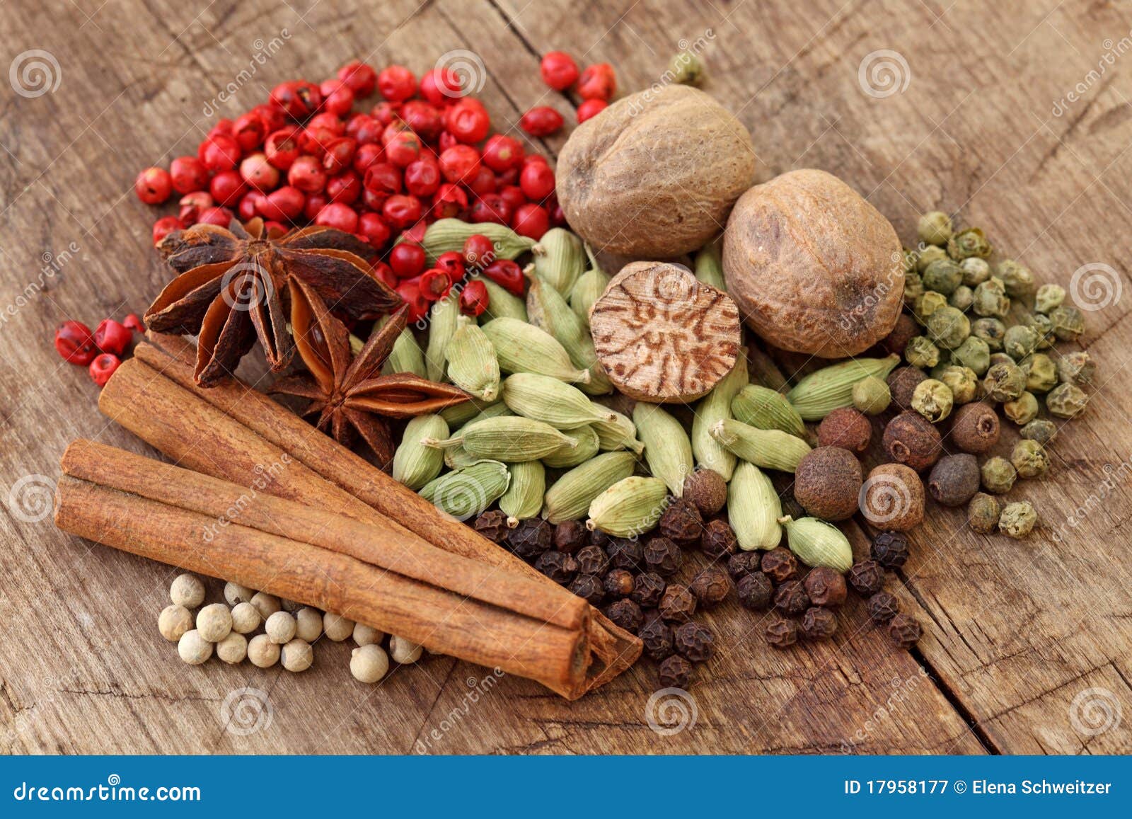Group of spices stock image. Image of spices, peppercorn - 17958177