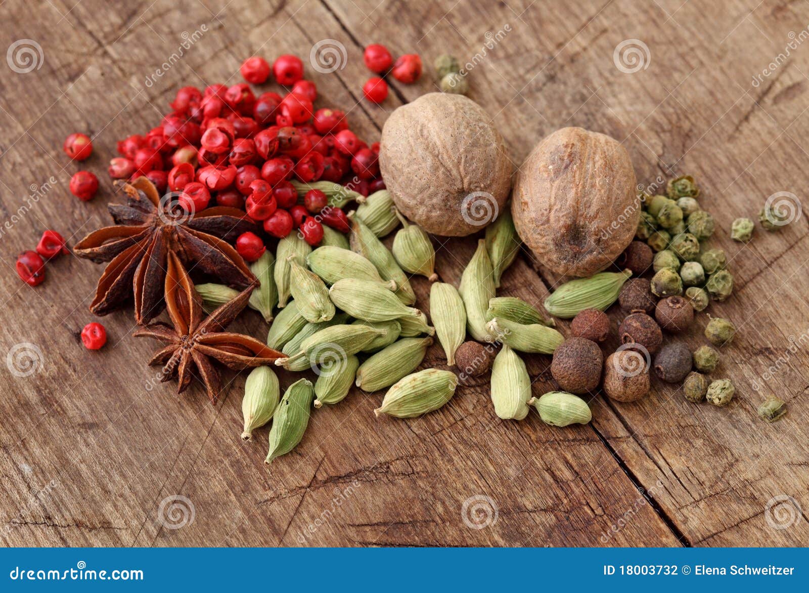 Group of spices stock photo. Image of black, nutmeg, spices - 18003732