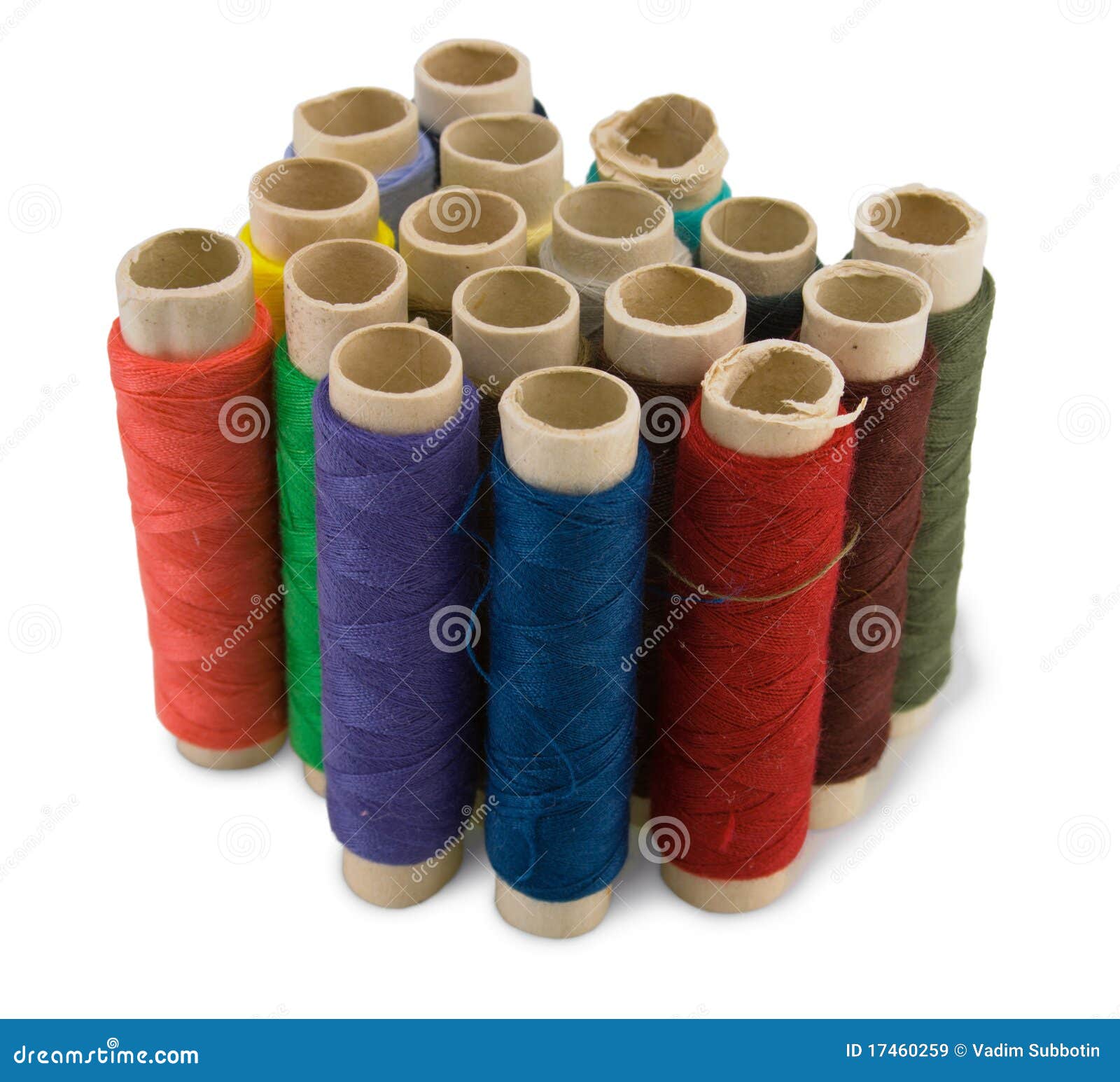 Group of spool of thread stock image. Image of circles - 17460259
