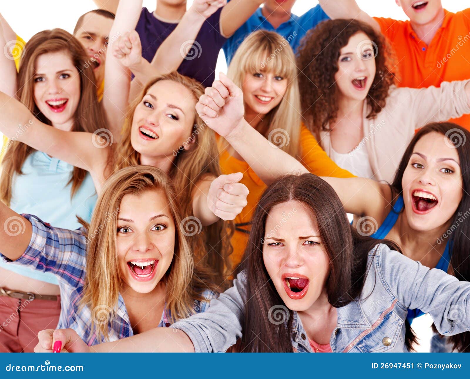 Group sport fan cheer for. stock image. Image of action - 26947451