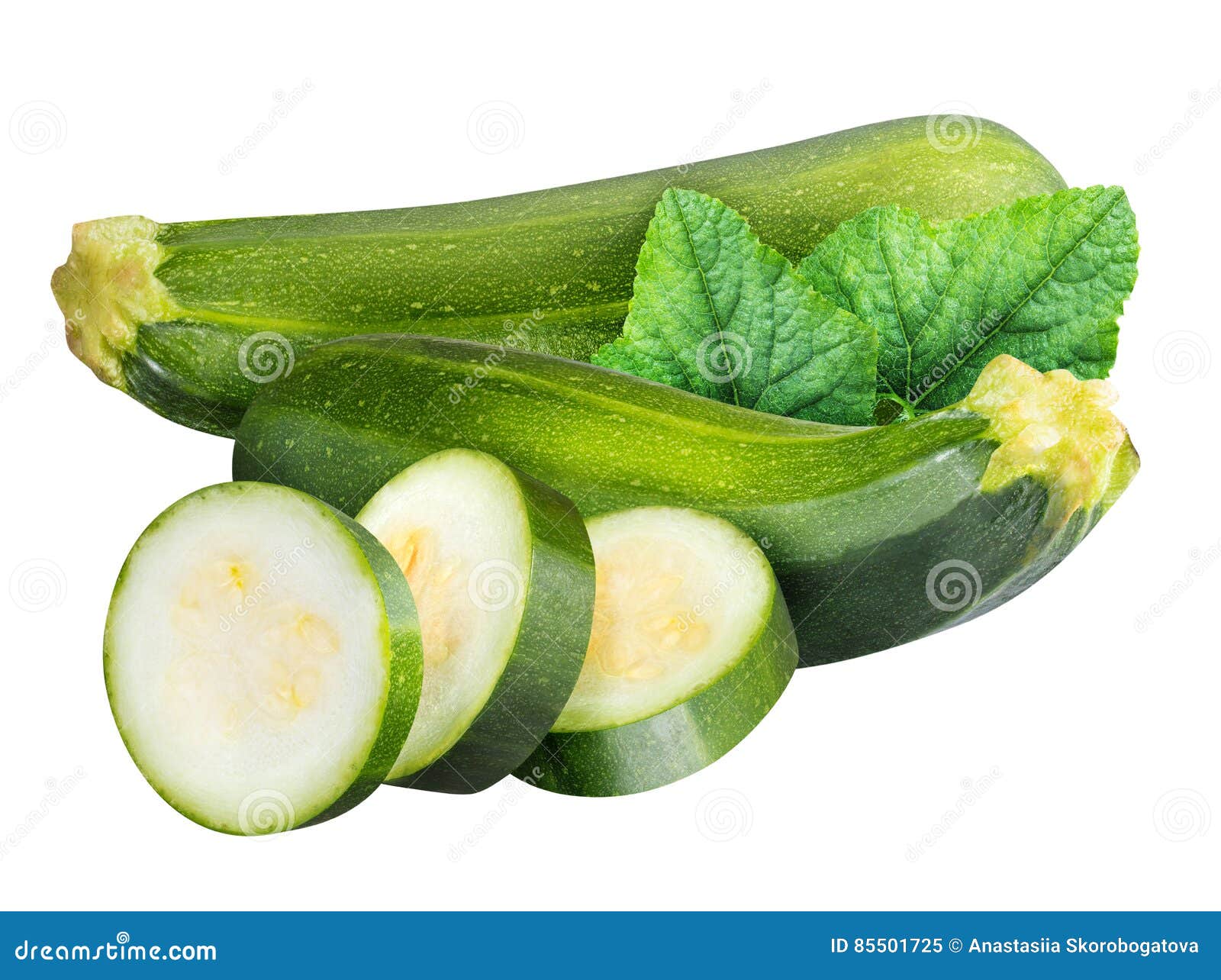 Group of Squashes Vegetable Marrow Zucchini Isolated on White Ba Stock ...