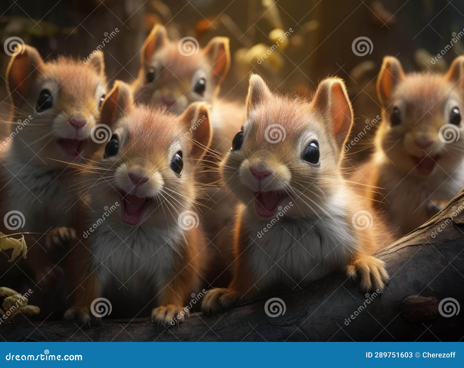 A group of squirrels stock image. Image of wildlife - 289751603