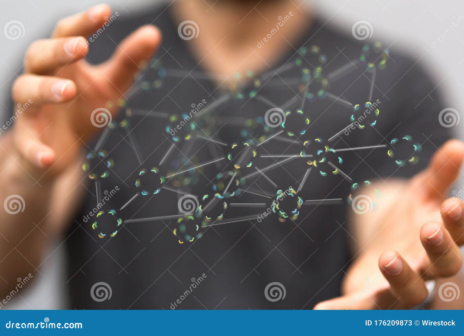 A Group -Stack of Hands Showing Unity and Teamwork 3d Stock Image ...