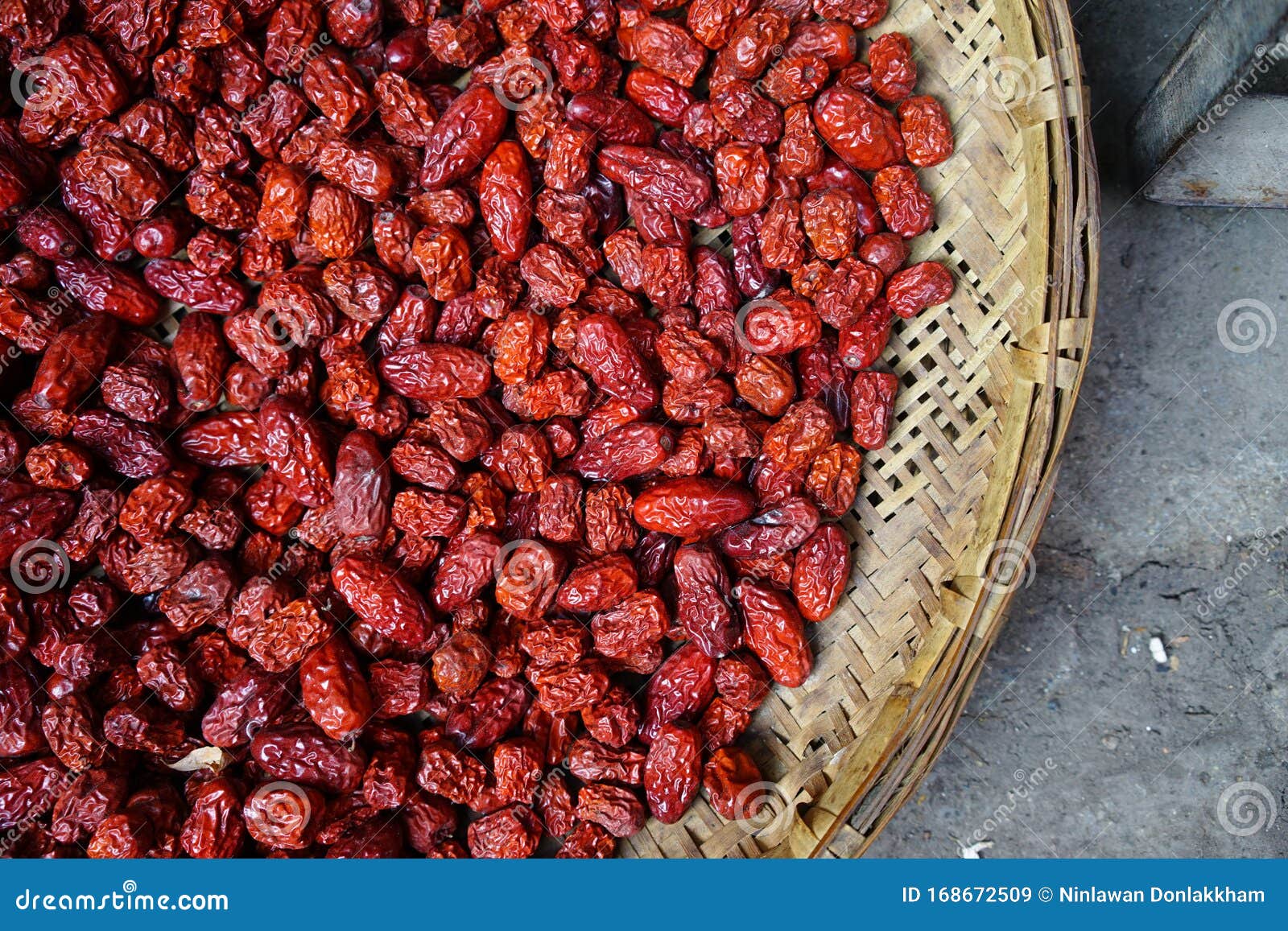 Group Stacks of Dried Red Chinese Dates Stock Image - Image of farming ...