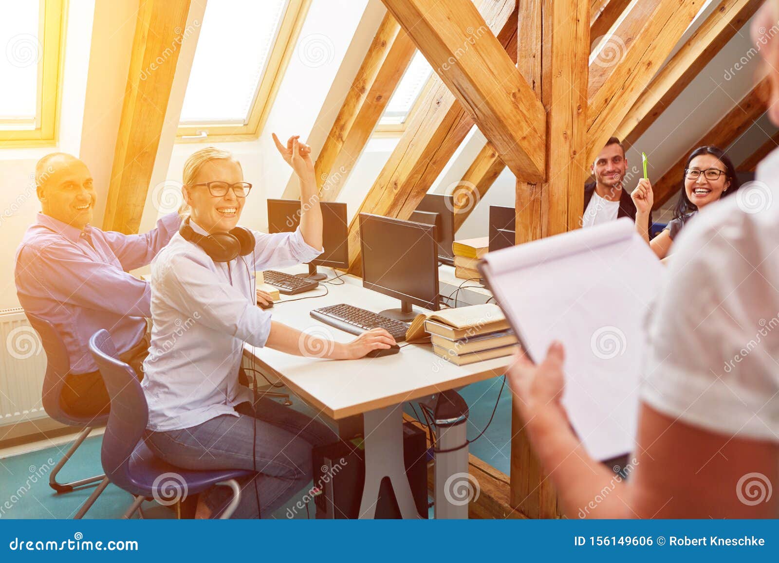 Computer Course As a Training Seminar in the Office Stock Photo - Image ...